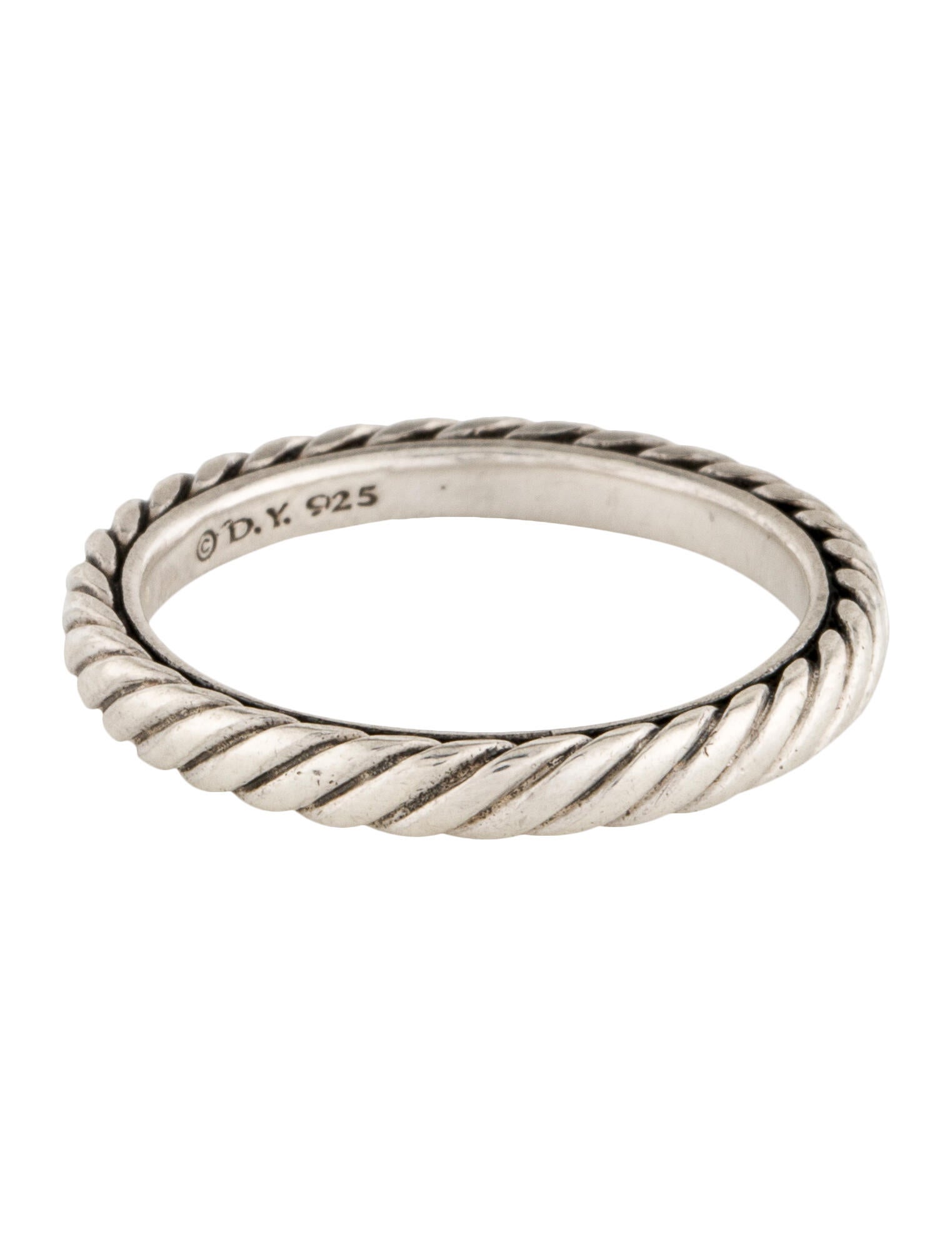 David Yurman Cable Collectibles® Stack Ring - Sterling Silver Band ...