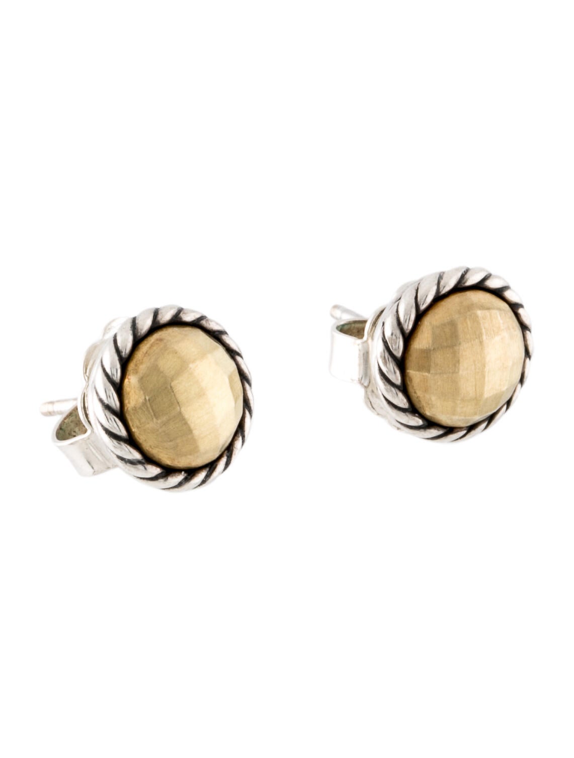 David Yurman Two-Tone Chatelaine Stud Earrings - Stud, Earrings ...