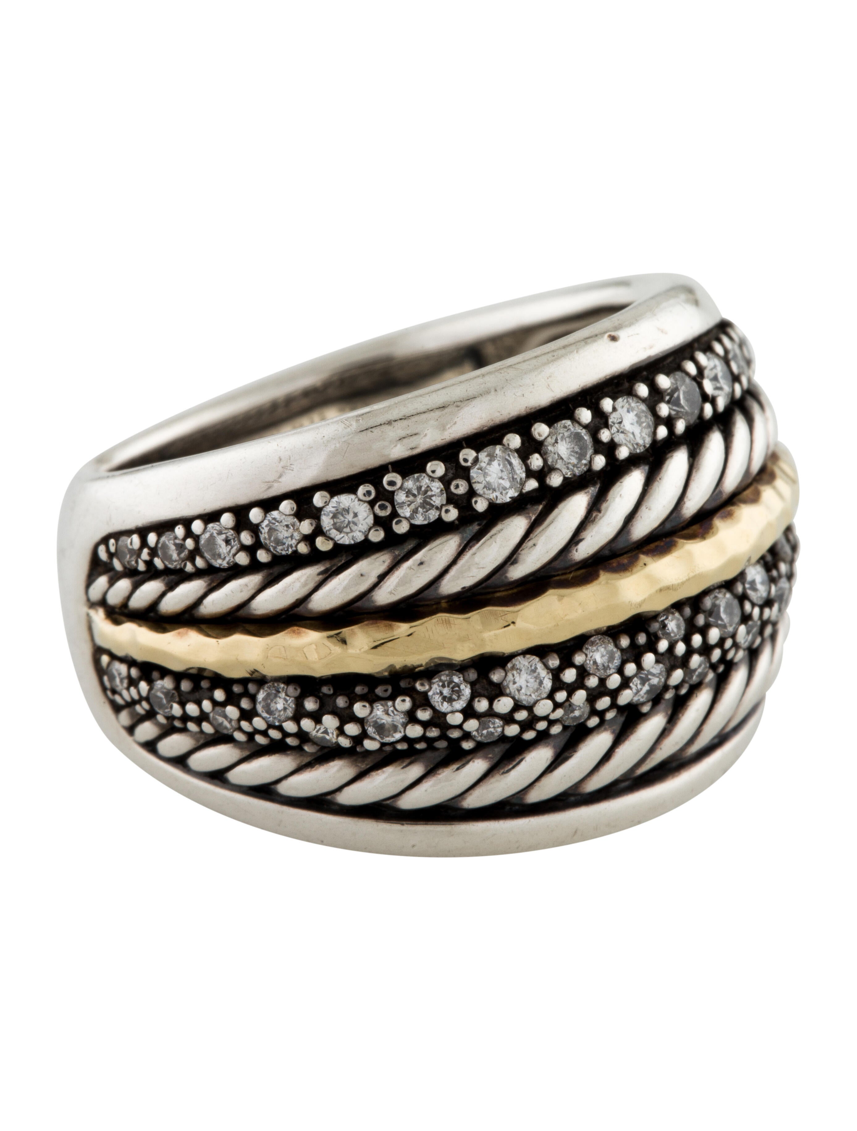 Eddie Borgo Pyramid Spike Ring - Gunmetal Cocktail Ring, Rings ...