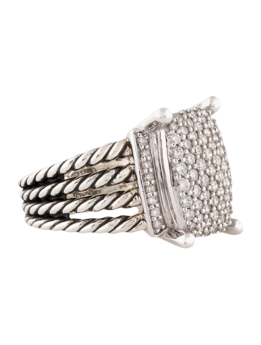 David Yurman Turquoise Albion Cocktail Ring - Sterling Silver Cocktail ...