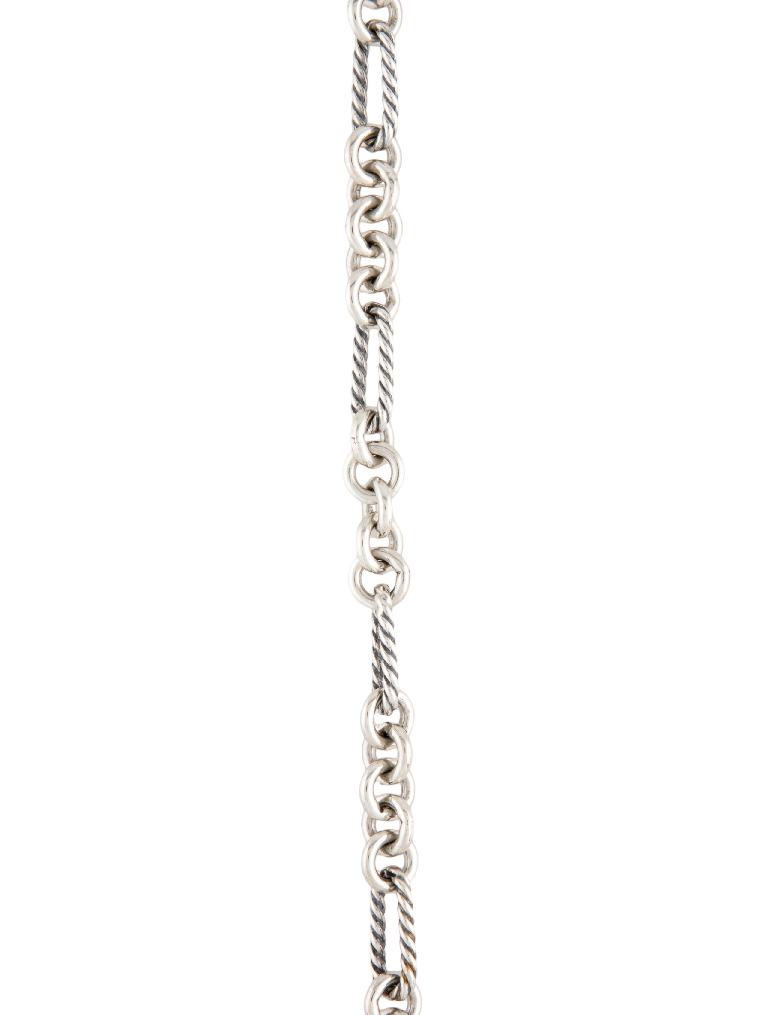 David Yurman Figaro Chain Necklace - Sterling Silver - DVY135323 | The ...