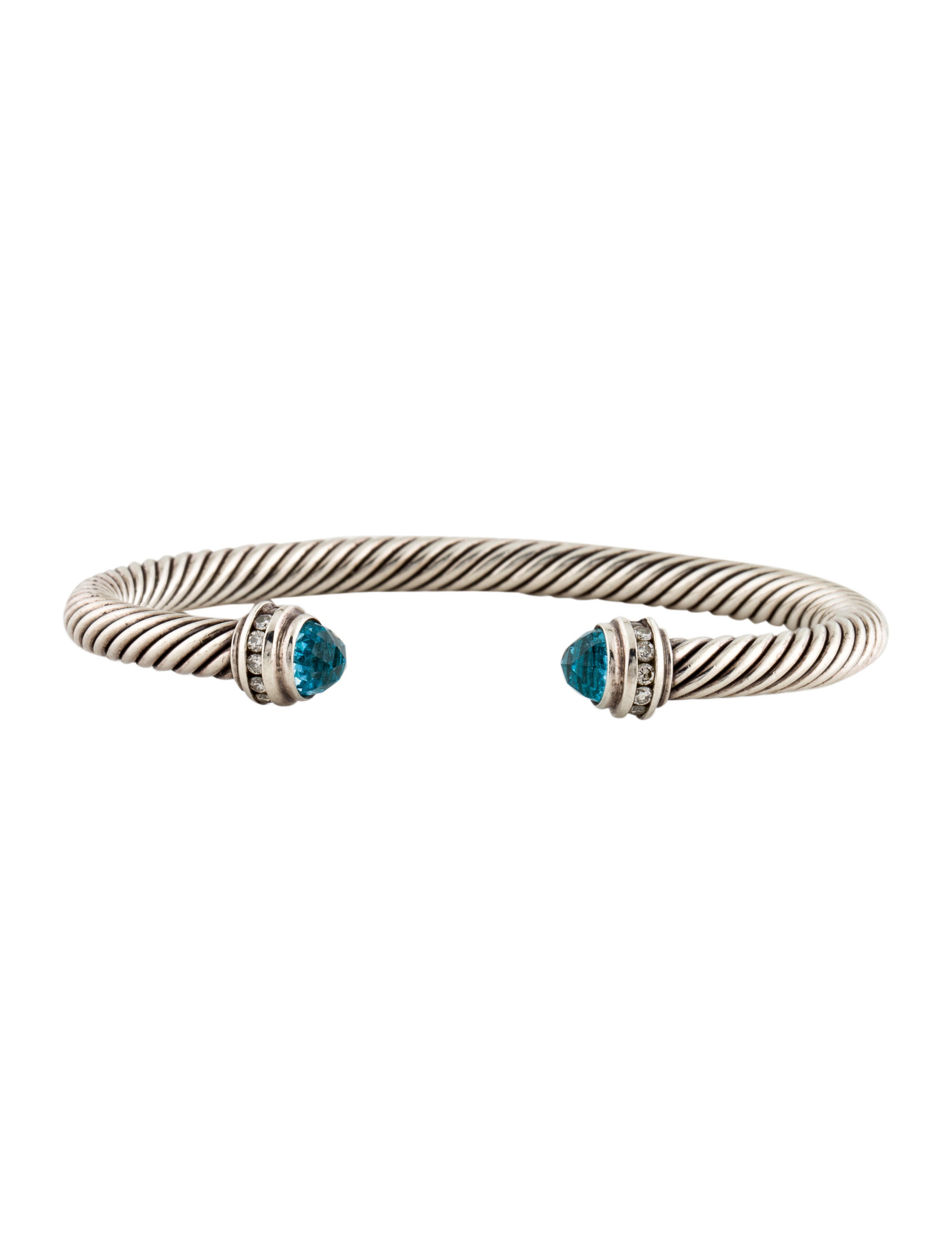 David Yurman Emerald Cuff Bracelet - Sterling Silver Cuff, Bracelets ...