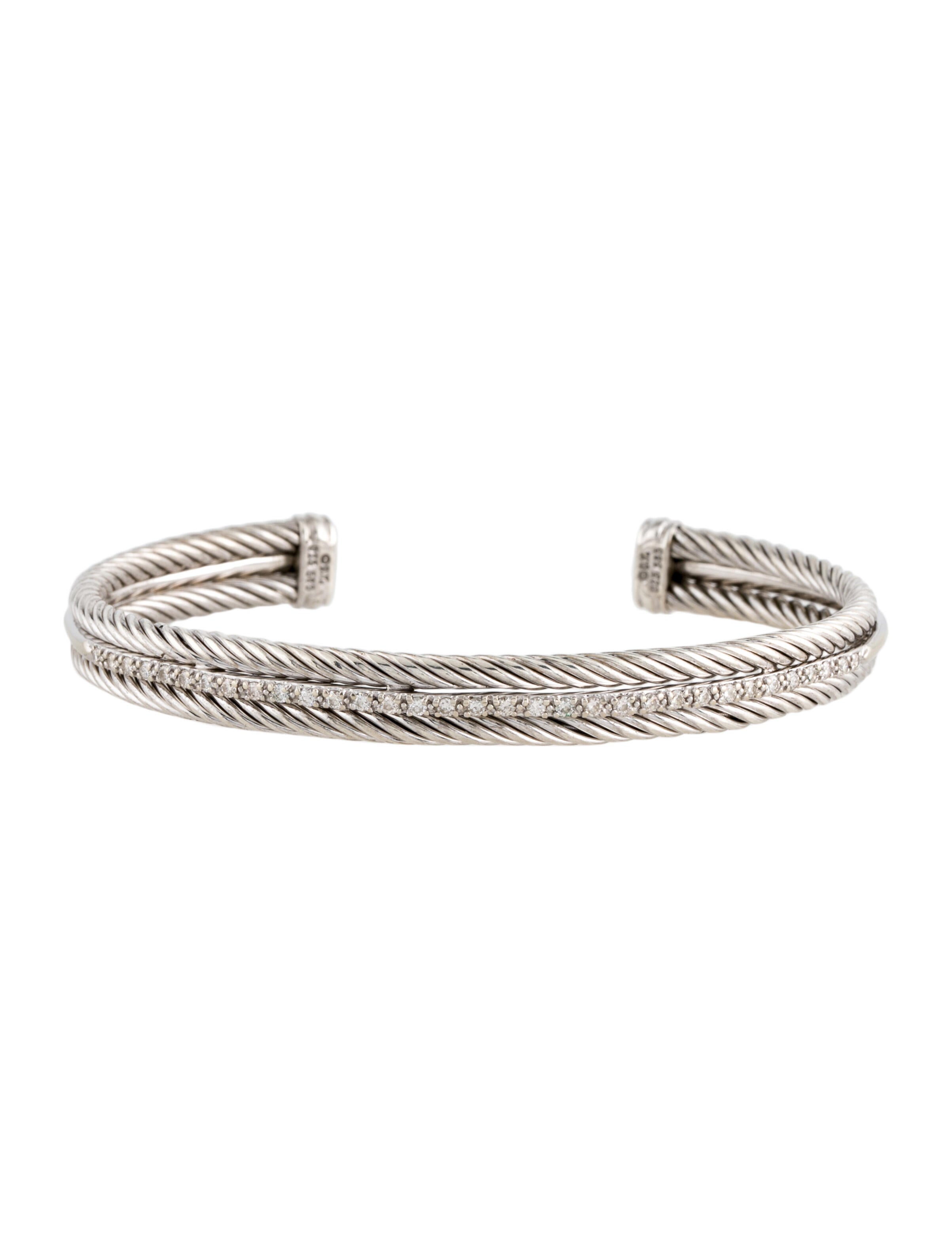David Yurman Resin Sculpted Cable Cuff - 18K Yellow Gold-Plated Cuff ...