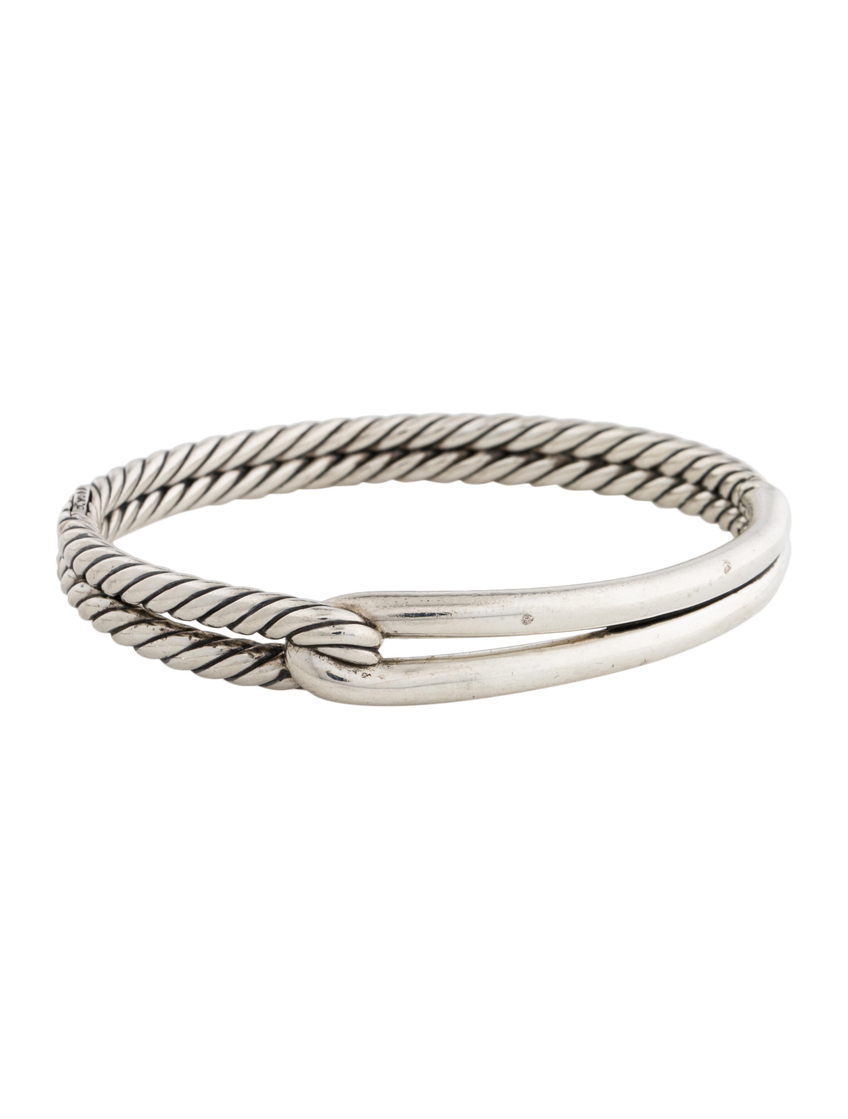 David Yurman Labyrinth Single Loop Bracelet - Sterling Silver Bangle ...