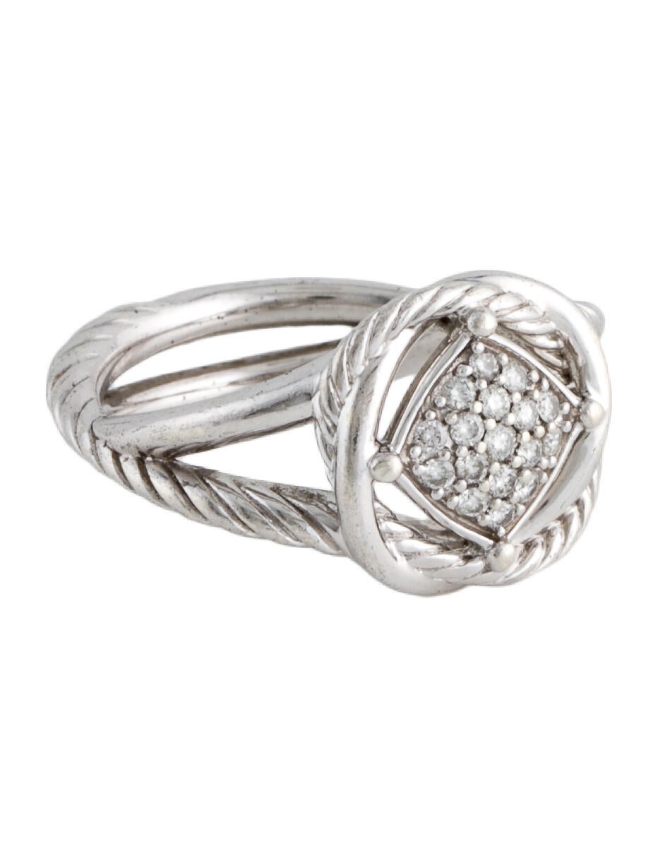 David Yurman Diamond Cable Ring - 18K Yellow Gold Band, Rings ...