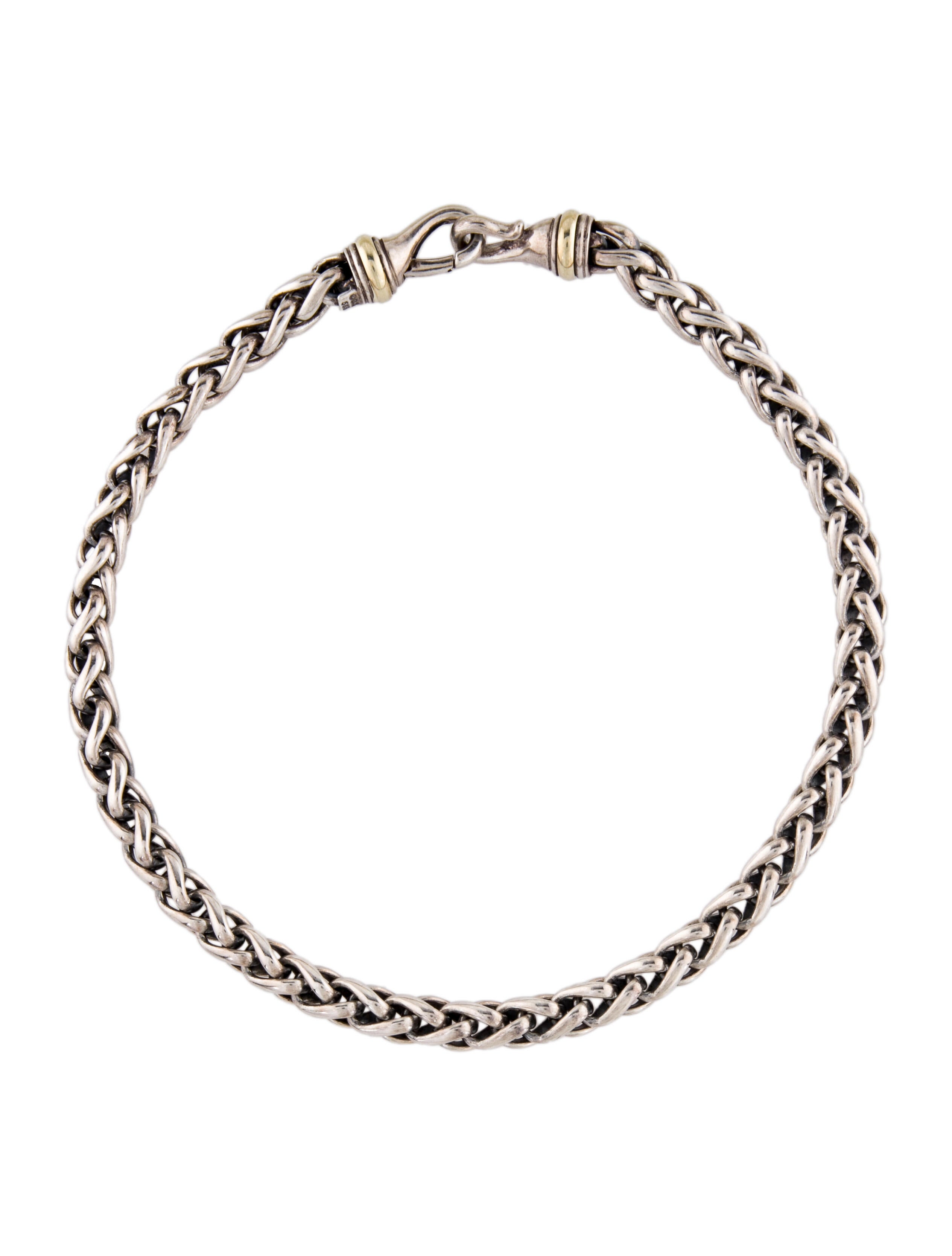 David Yurman Two-Tone Wheat Chain Necklace - 14K Yellow Gold Chain ...
