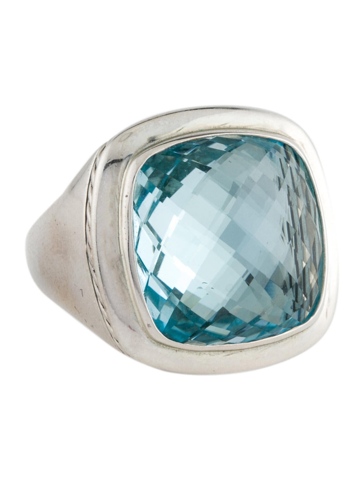 David Yurman Blue Topaz Albion Ring - Sterling Silver Cocktail Ring ...