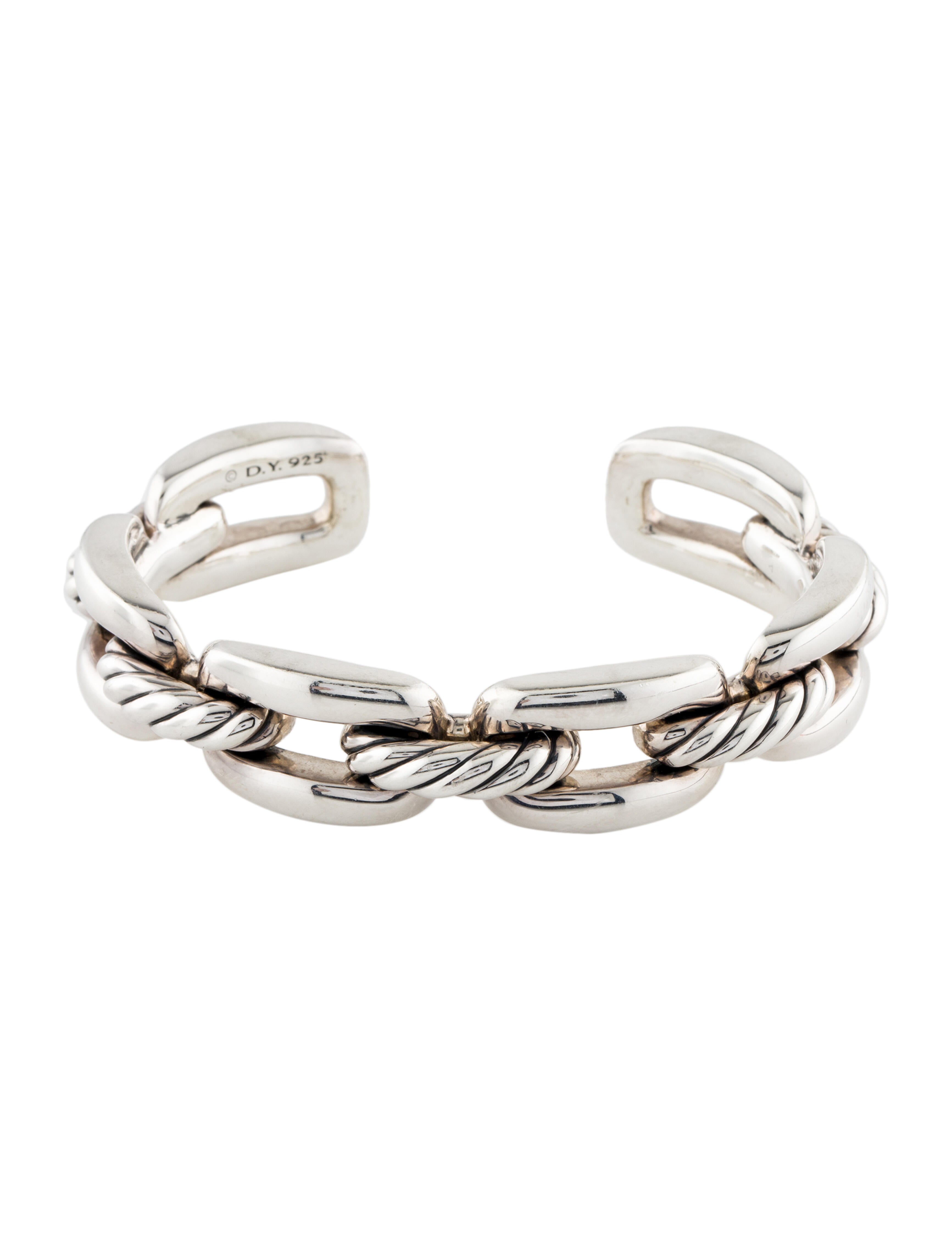 David Yurman Woven Cable Wide Cuff - Sterling Silver Cuff, Bracelets ...