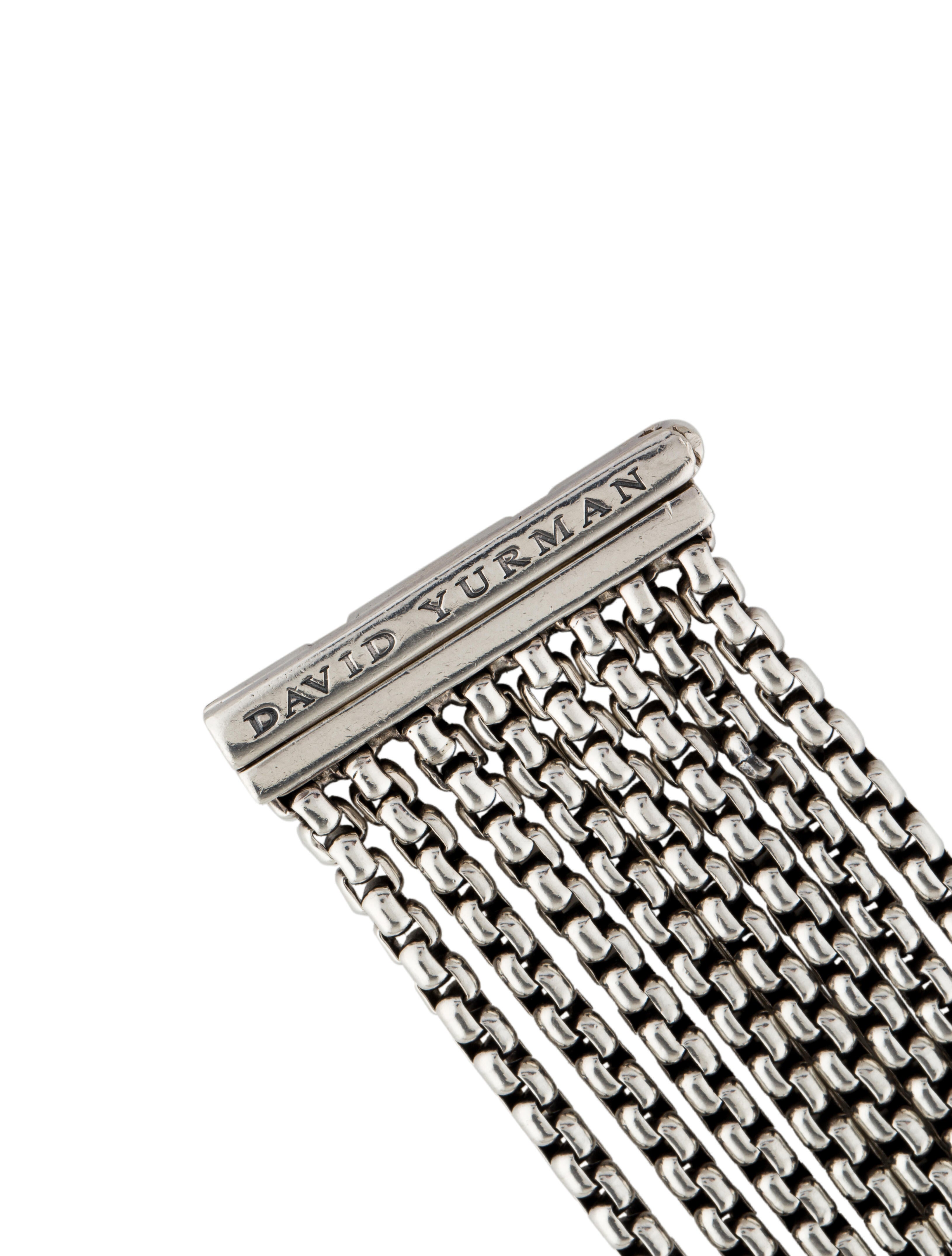 David Yurman Box Chain Eight Row Multistrand Bracelet - Multistrand ...