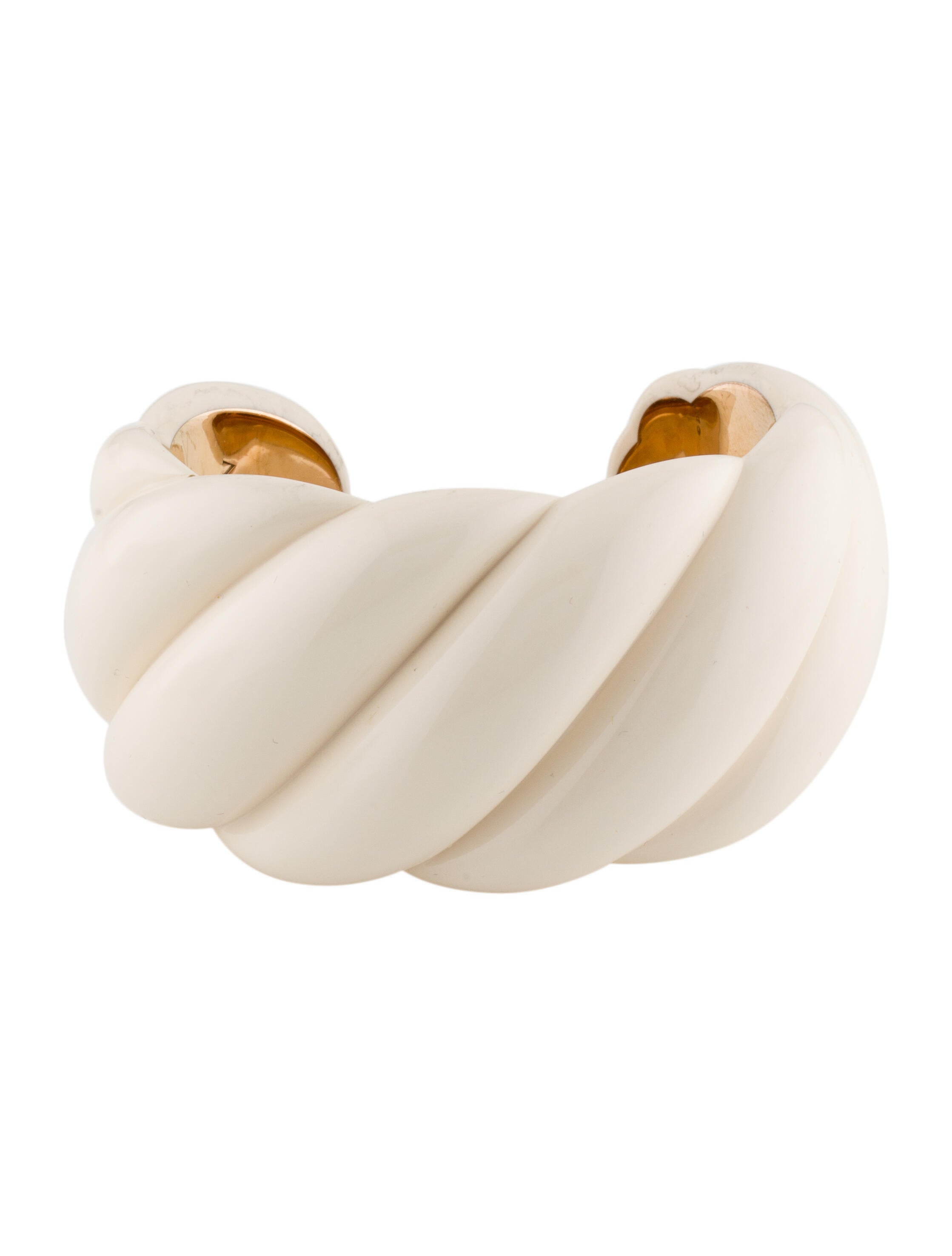 David Yurman Resin Sculpted Cable Cuff - Sterling Silver Cuff ...