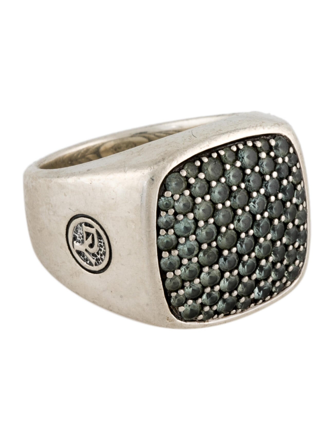 David Yurman Green Sapphire Streamline Signet Ring - Signet Ring, Rings ...