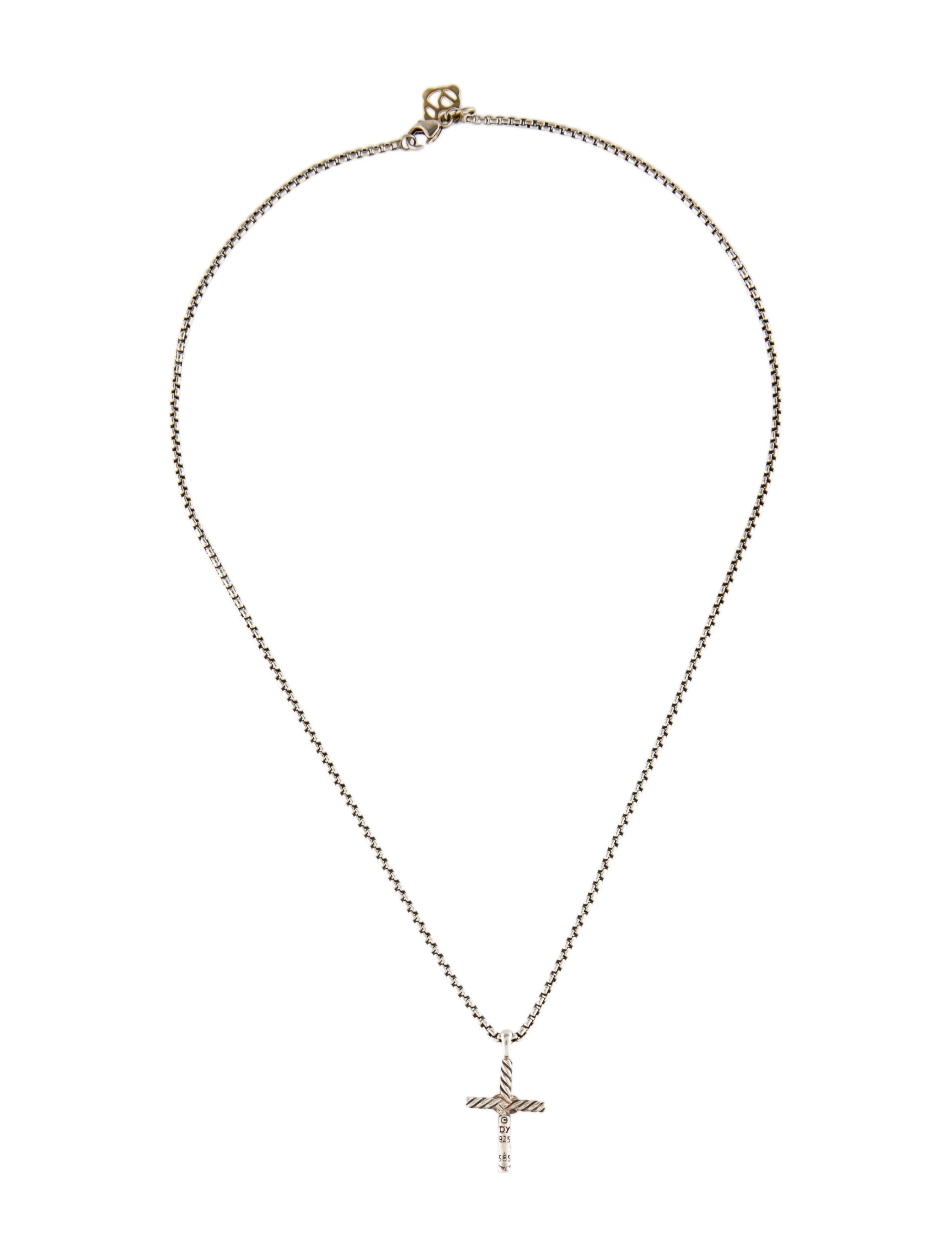 David Yurman Petite X Cross Pendant Necklace - Pendant Necklace ...