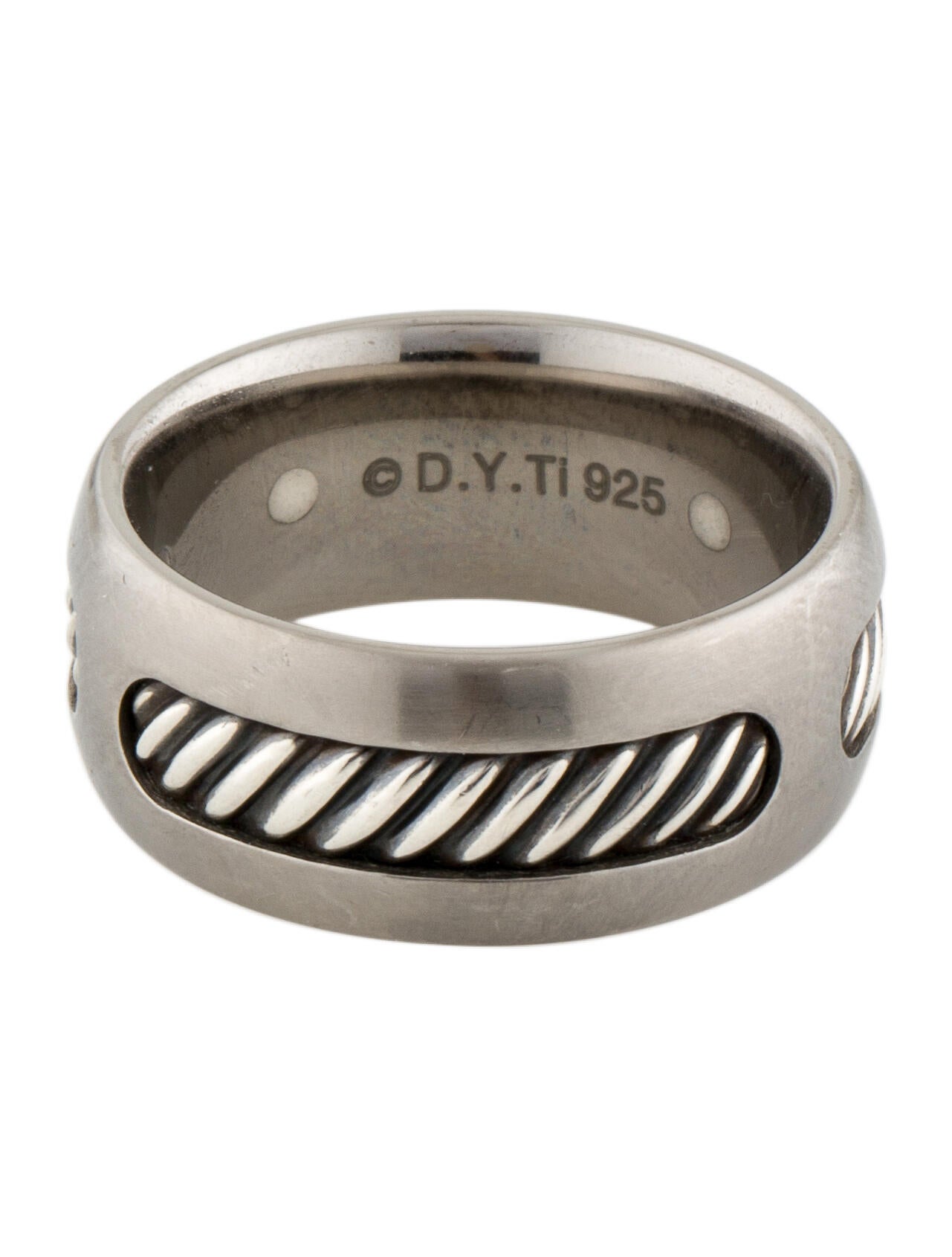 David Yurman Cable Band Ring - Sterling Silver Band, Rings - DVY142888 ...