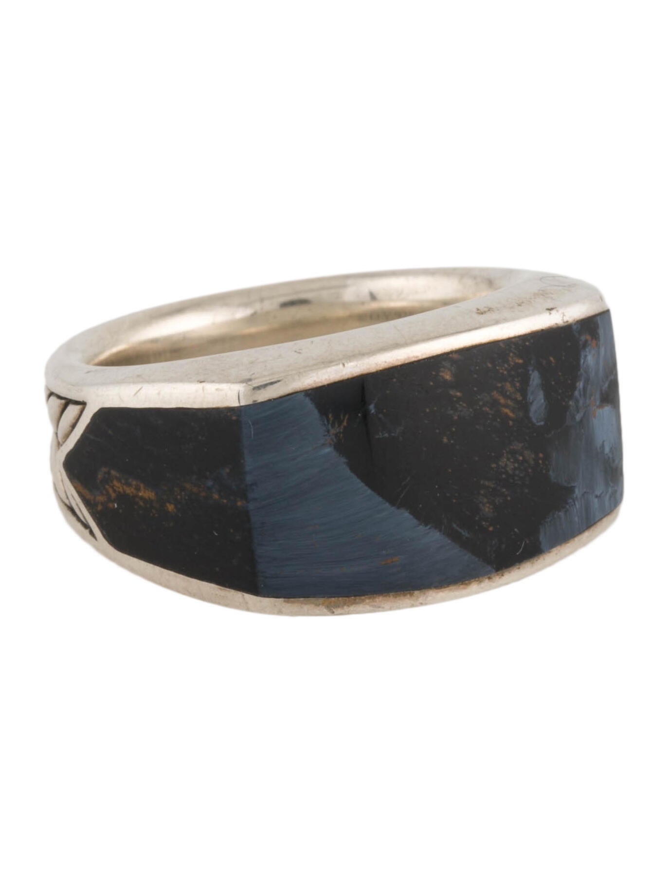 David Yurman Pietersite Exotic Stone Signet Ring - Sterling Silver ...