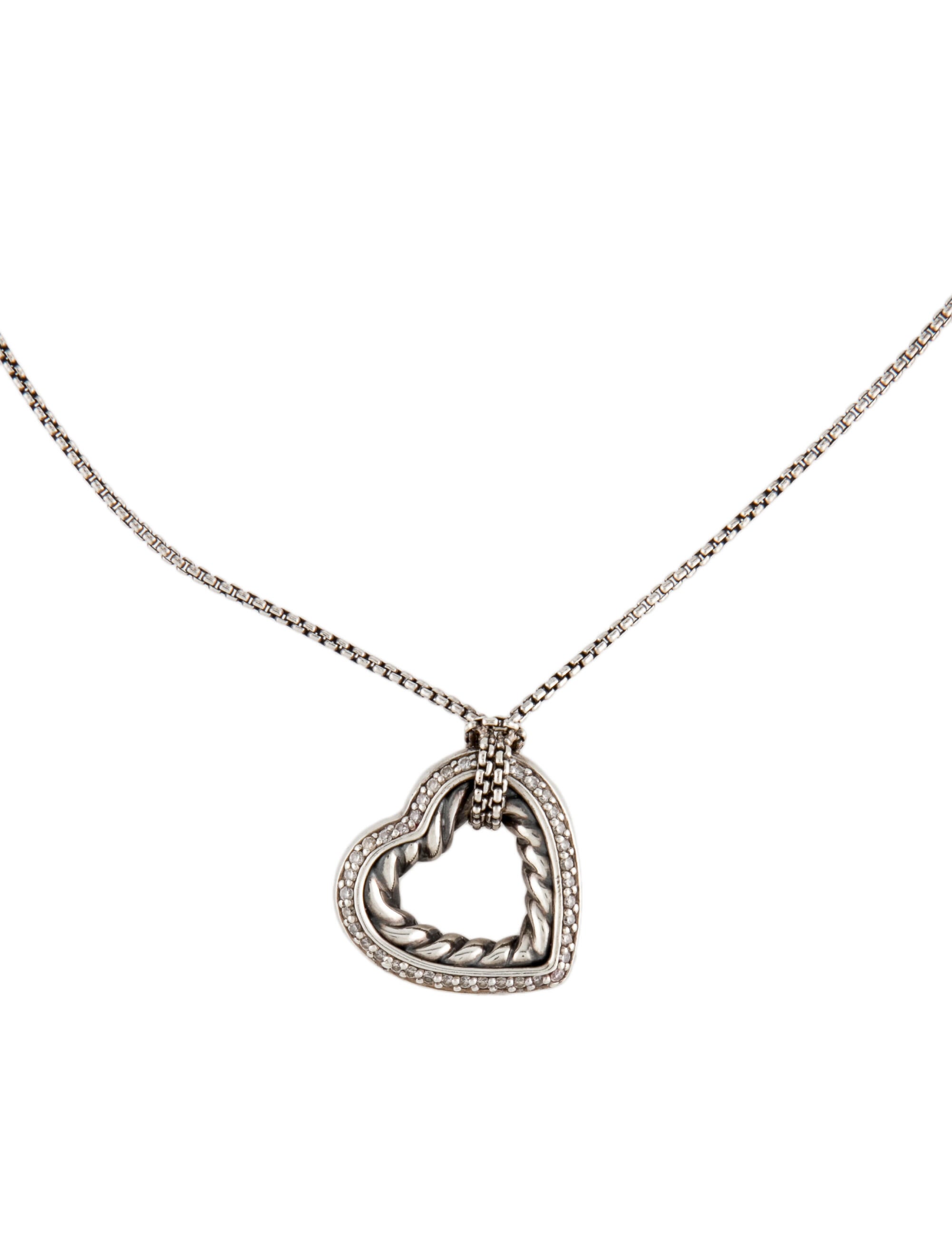 David Yurman Black Sapphire & Black Spinel Classic Chain Circle Pendant ...