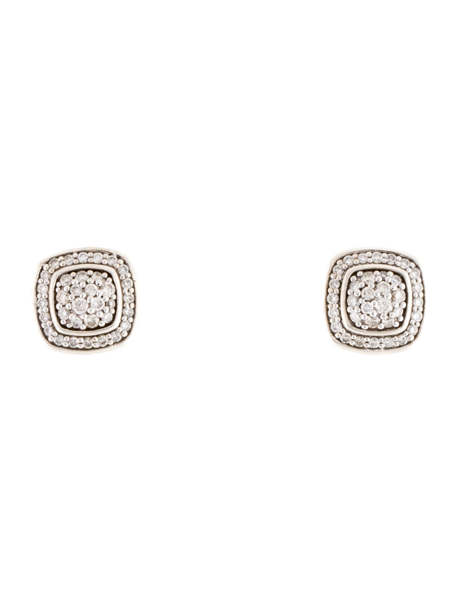 Maria Tash Diamond Scalloped Threaded Single Stud Earring - 18K Yellow ...