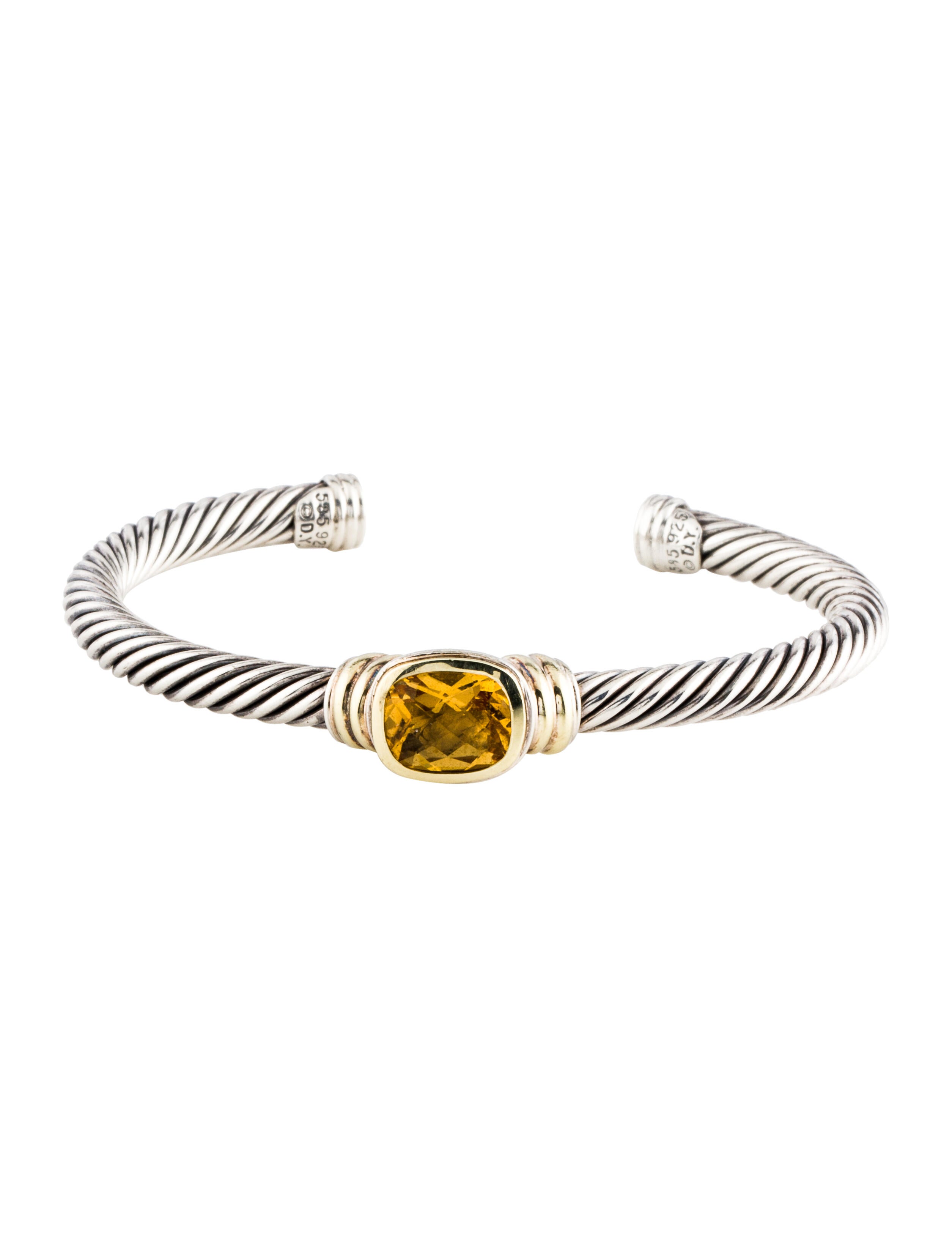 David Yurman Pearl Cable Classics Cuff bracelet - 14K Yellow Gold Cuff ...