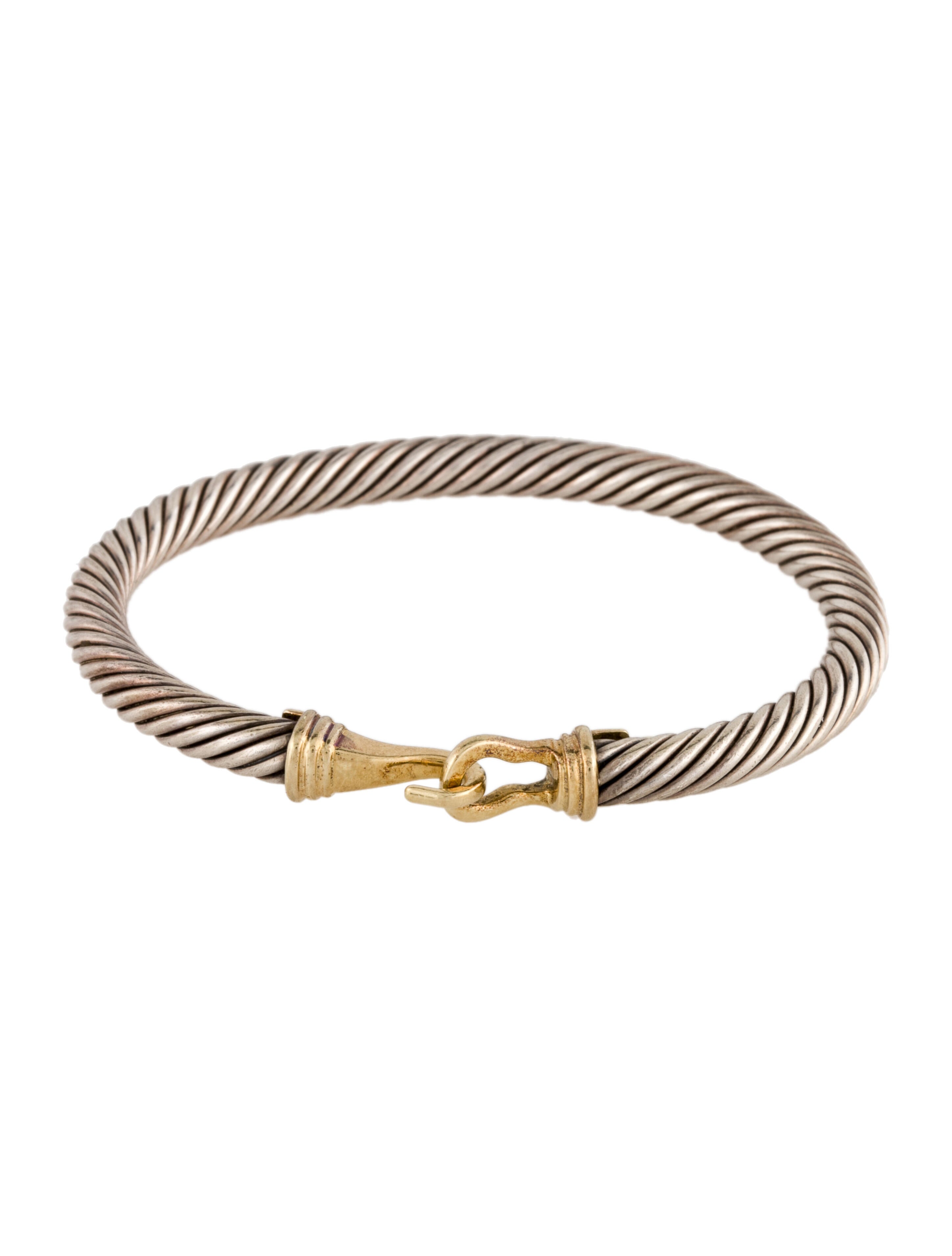 David Yurman Buckle Bangle - 14K Yellow Gold Bangle, Bracelets ...