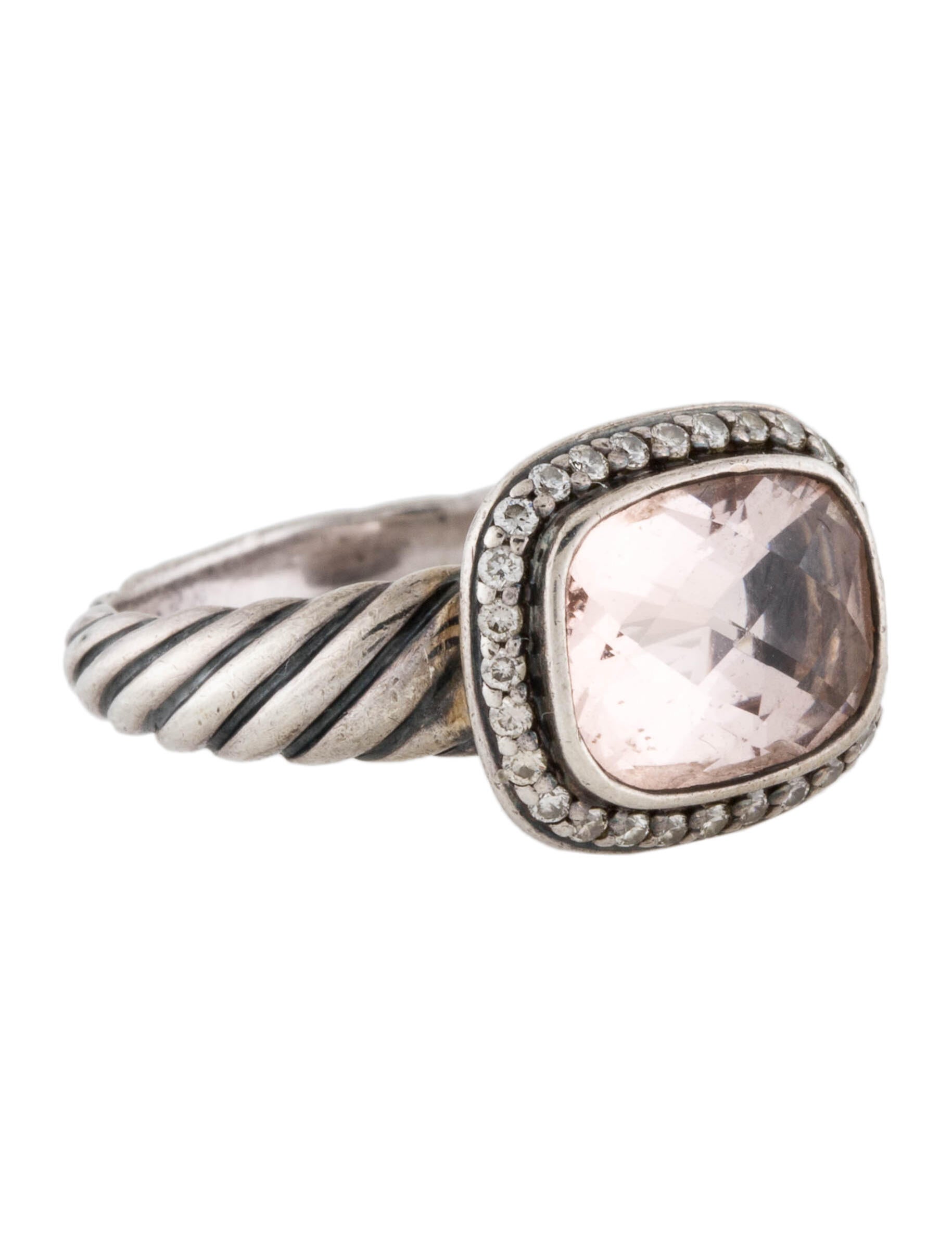 David Yurman Morganite & Diamond Cocktail Ring - Cocktail Ring, Rings ...