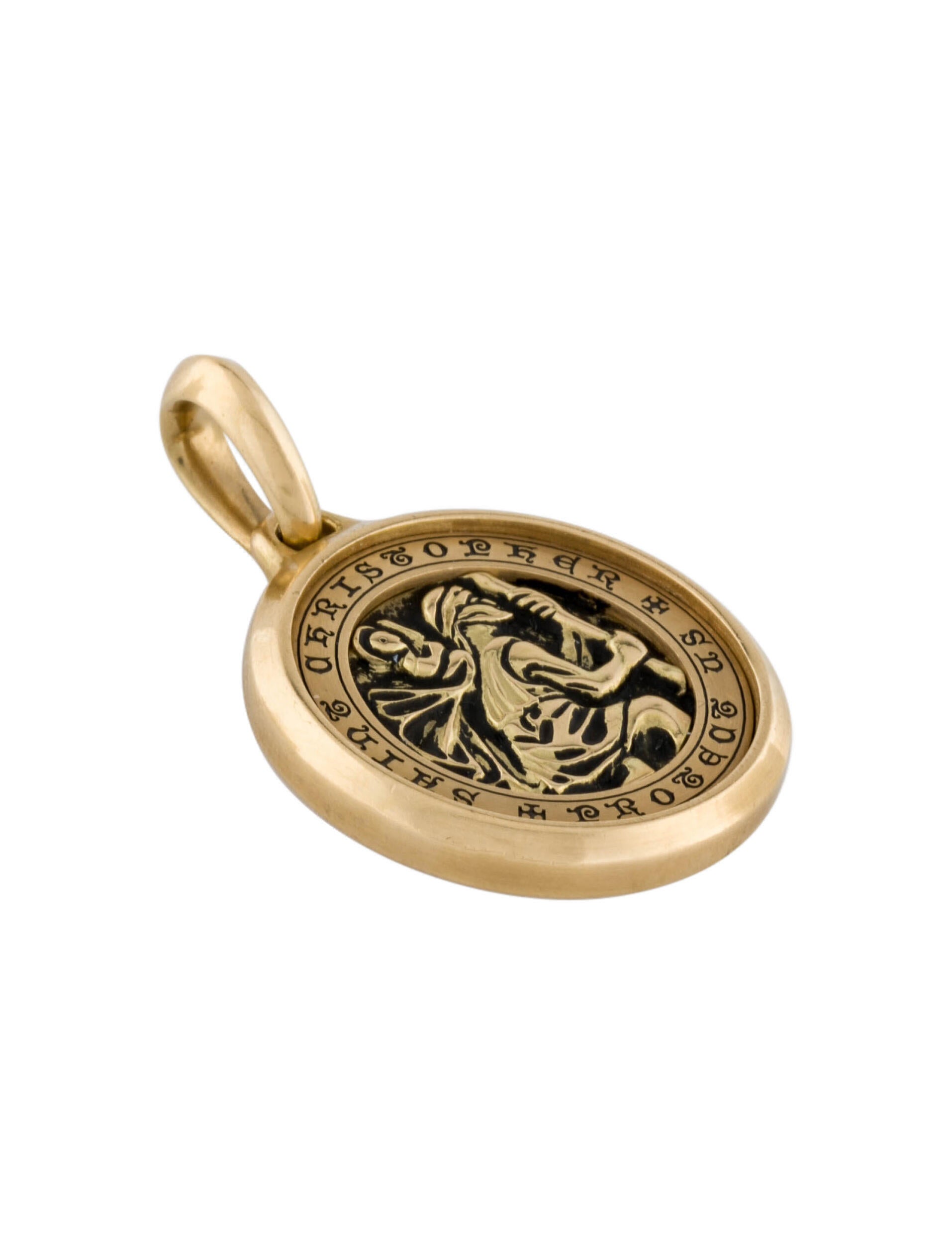 David Yurman 18K St. Christopher Amulet Pendant - Pendant Necklace ...