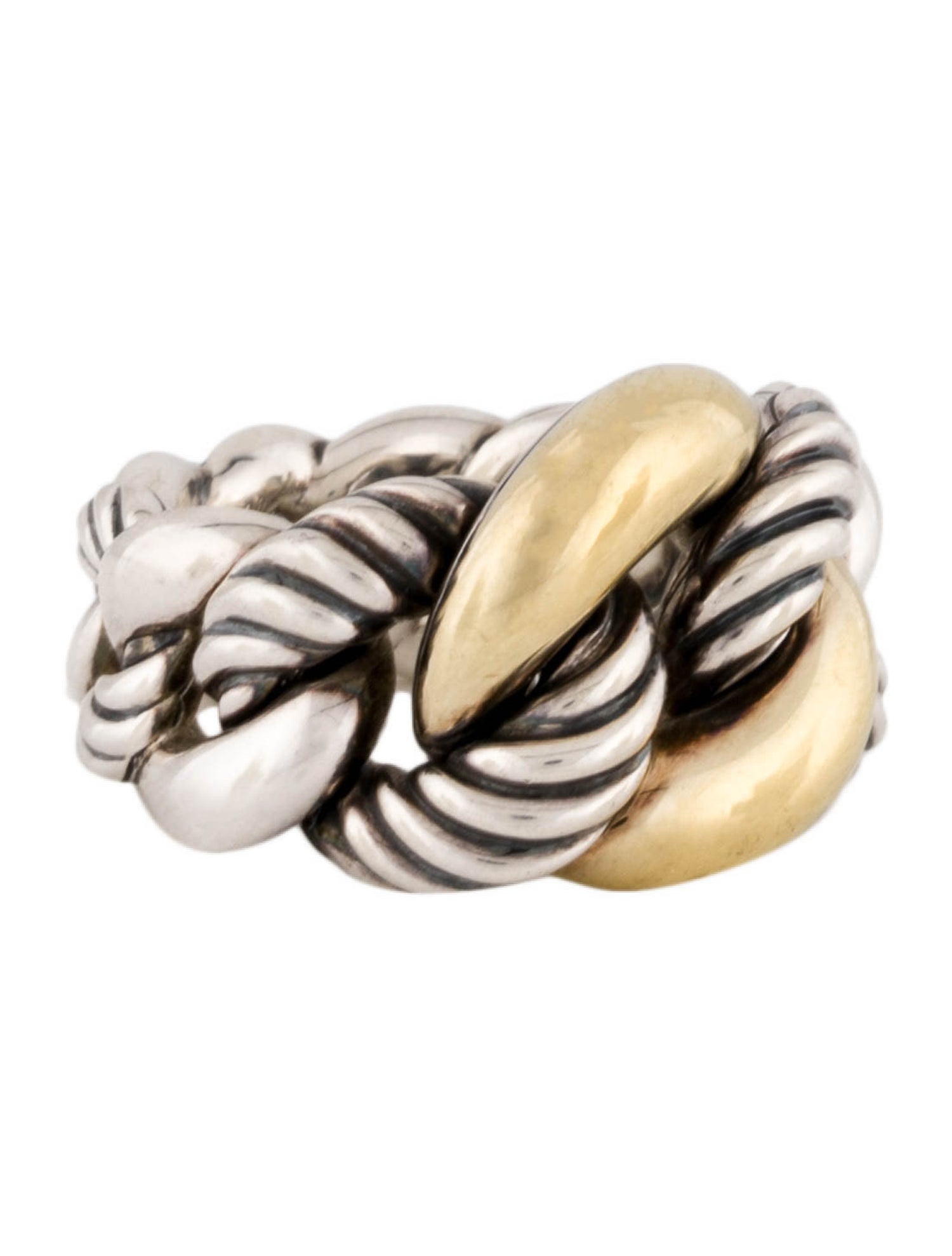 David Yurman Belmont Curb Link Ring - 18K Yellow Gold Band, Rings ...