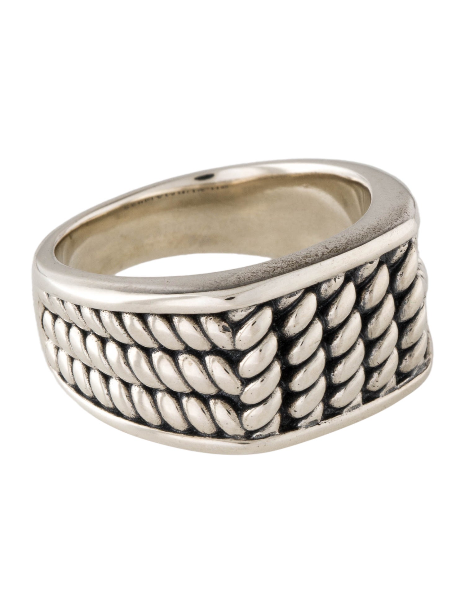 David Yurman Maritime Rope Signet Ring - Signet Ring, Rings - DVY150438 ...