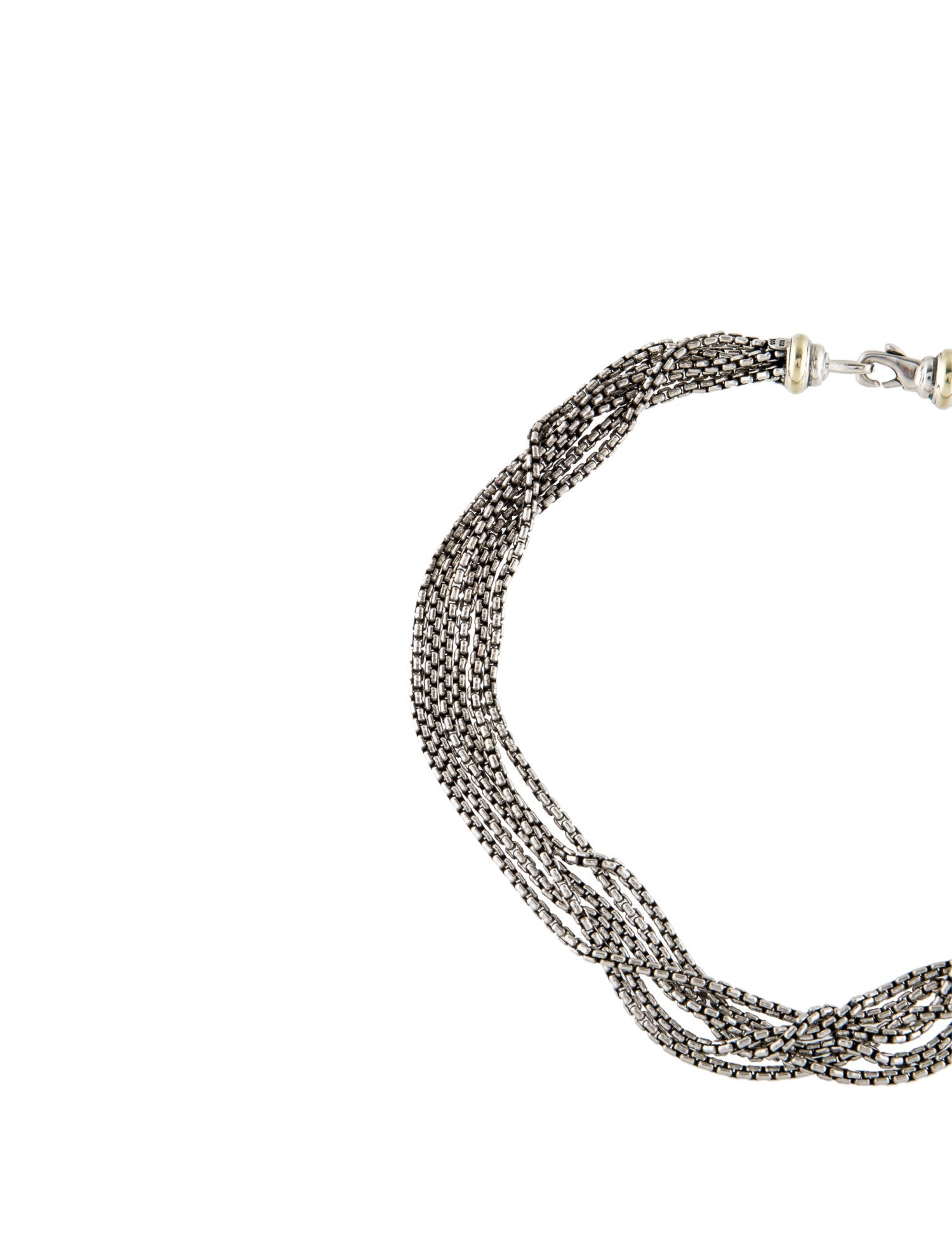 David Yurman Two-Tone Box Chain Necklace - 14K Yellow Gold Chain ...