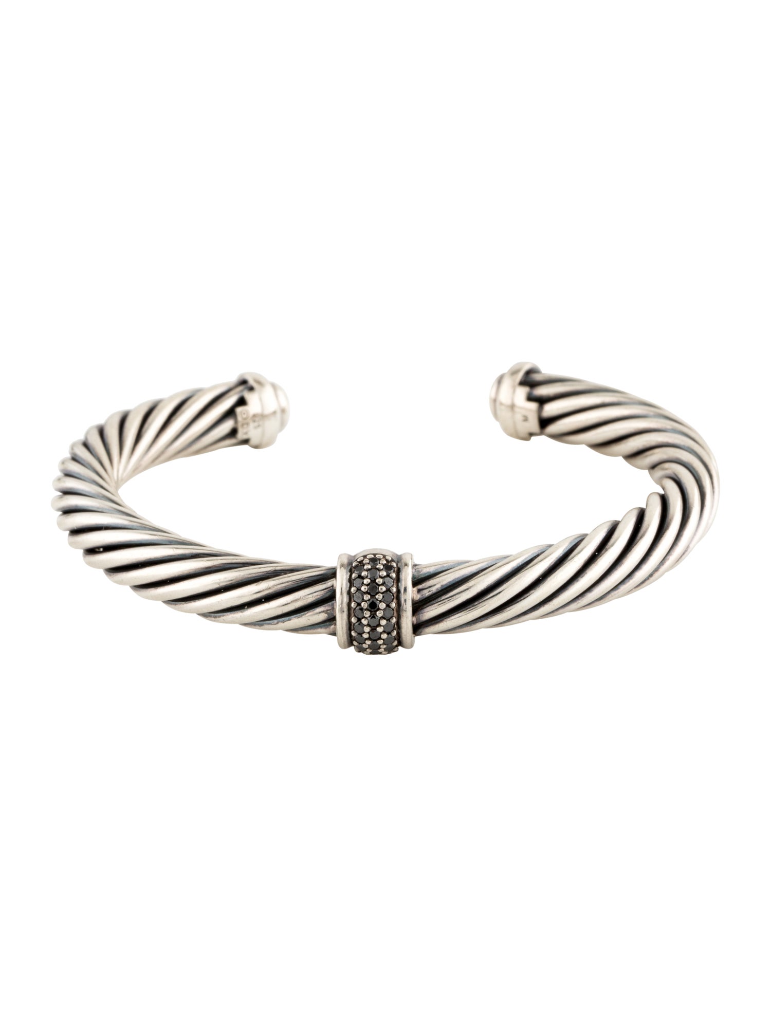 David Yurman Diamond Cuff Bracelet - Sterling Silver Cuff, Bracelets ...