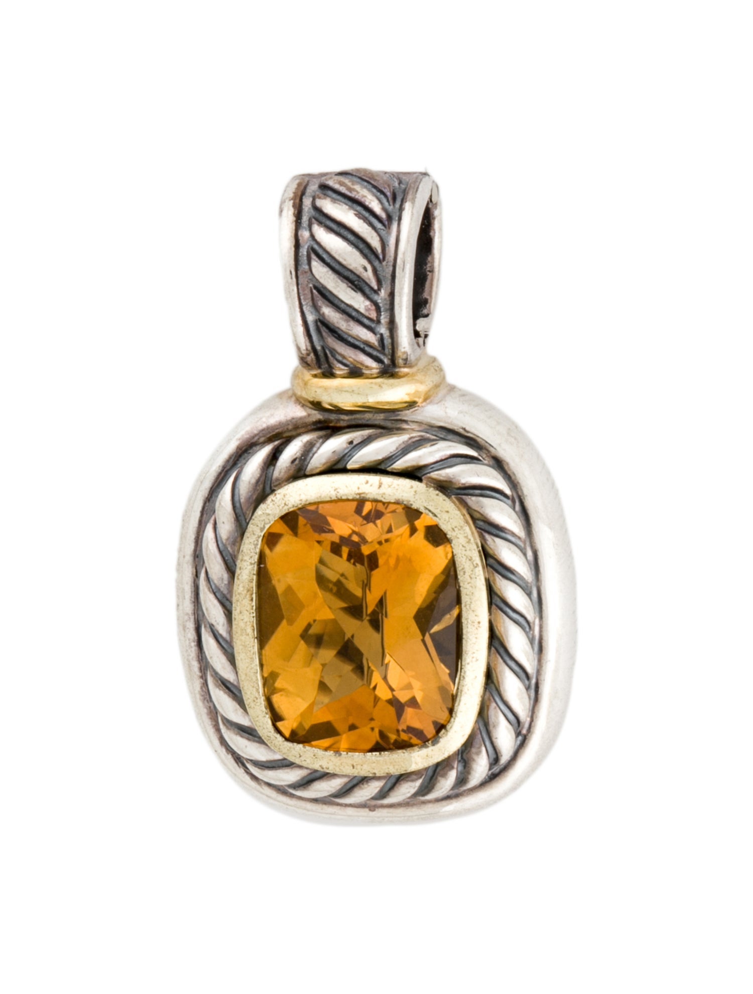 David Yurman Diamond Moon & Star Amulet Pendant - 18K Yellow Gold ...