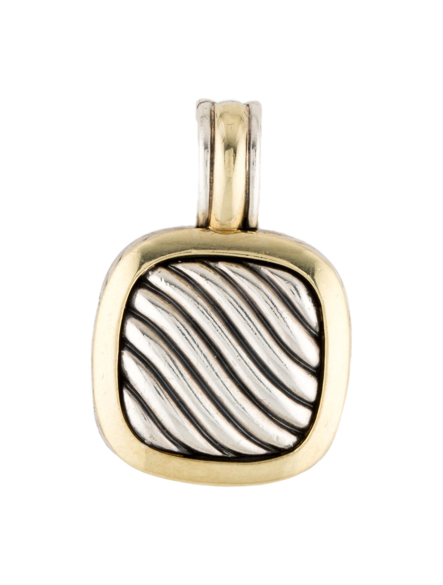 David Yurman Onyx Albion Enhancer Pendant - Sterling Silver Pendant ...