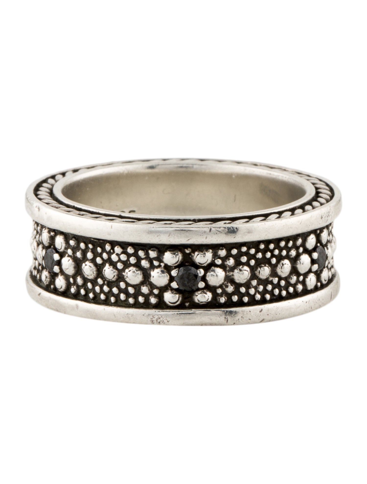 David Yurman Diamond Sea Urchin Band - Sterling Silver Band, Rings ...