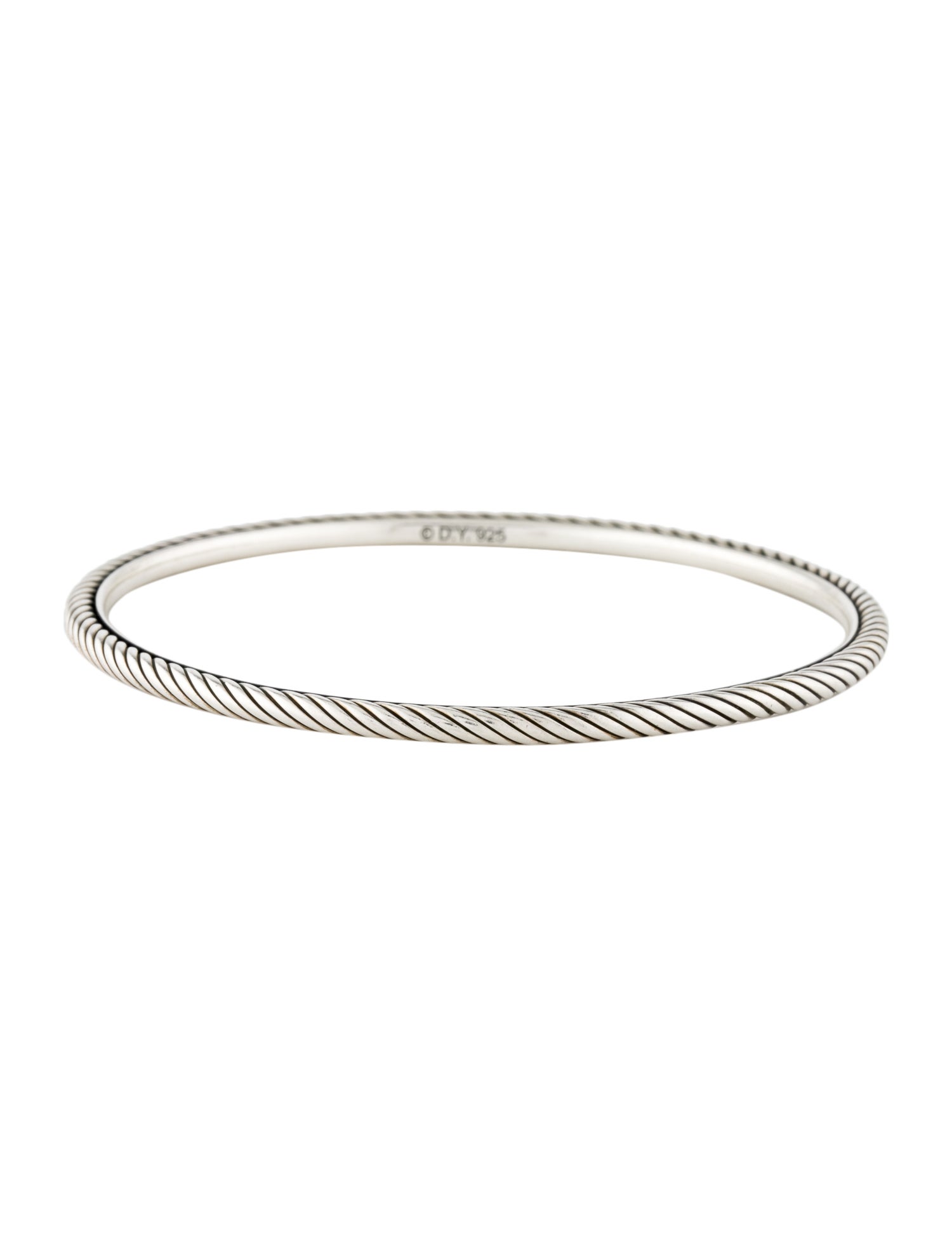 David Yurman Diamond Starburst Single Station Cable Bracelet - Sterling Silver Bangle, Bracelets ...