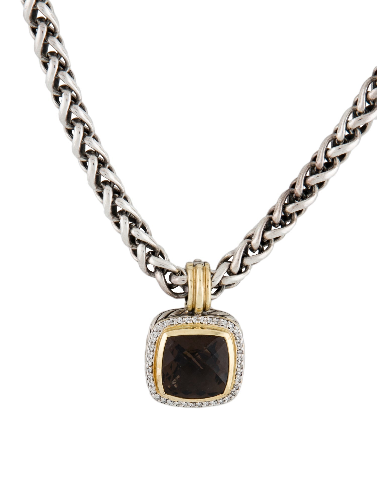 David Yurman Two-Tone Citrine Albion Pendant Necklace - 14K Yellow Gold ...