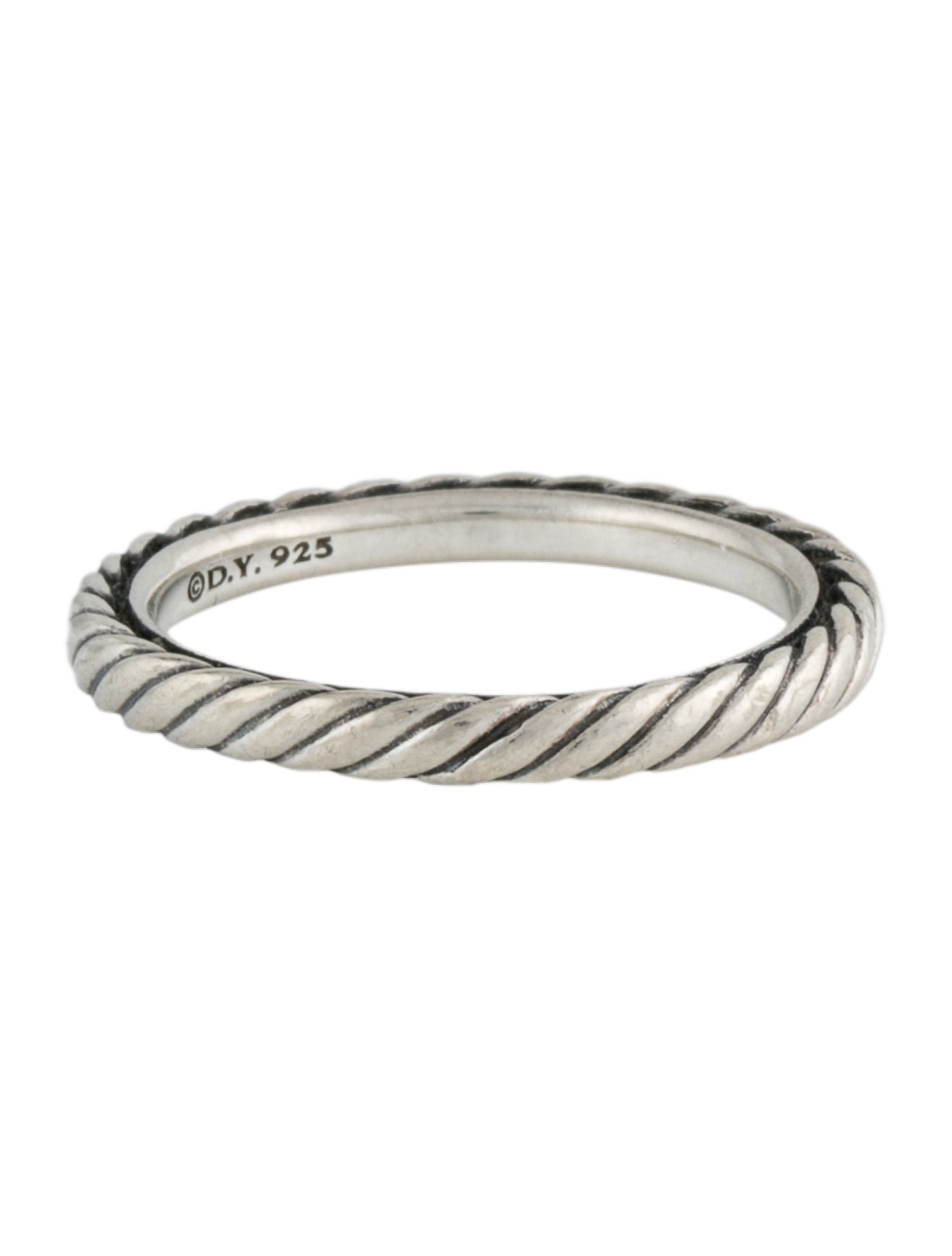David Yurman Cable Collectibles Stacking Band - 925 Sterling Silver ...