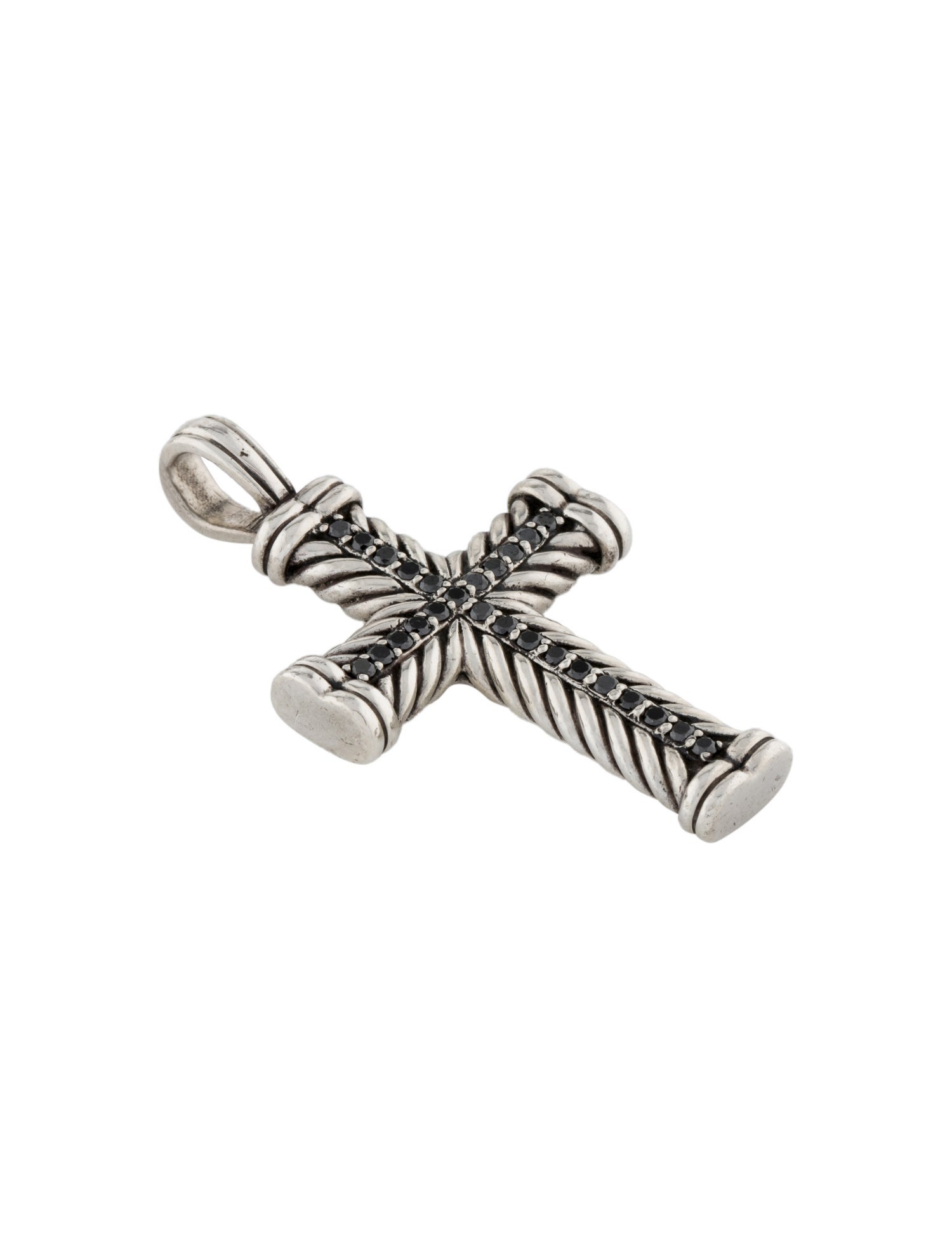 David Yurman Diamond Chevron Cross Pendant - Pendant Necklace ...
