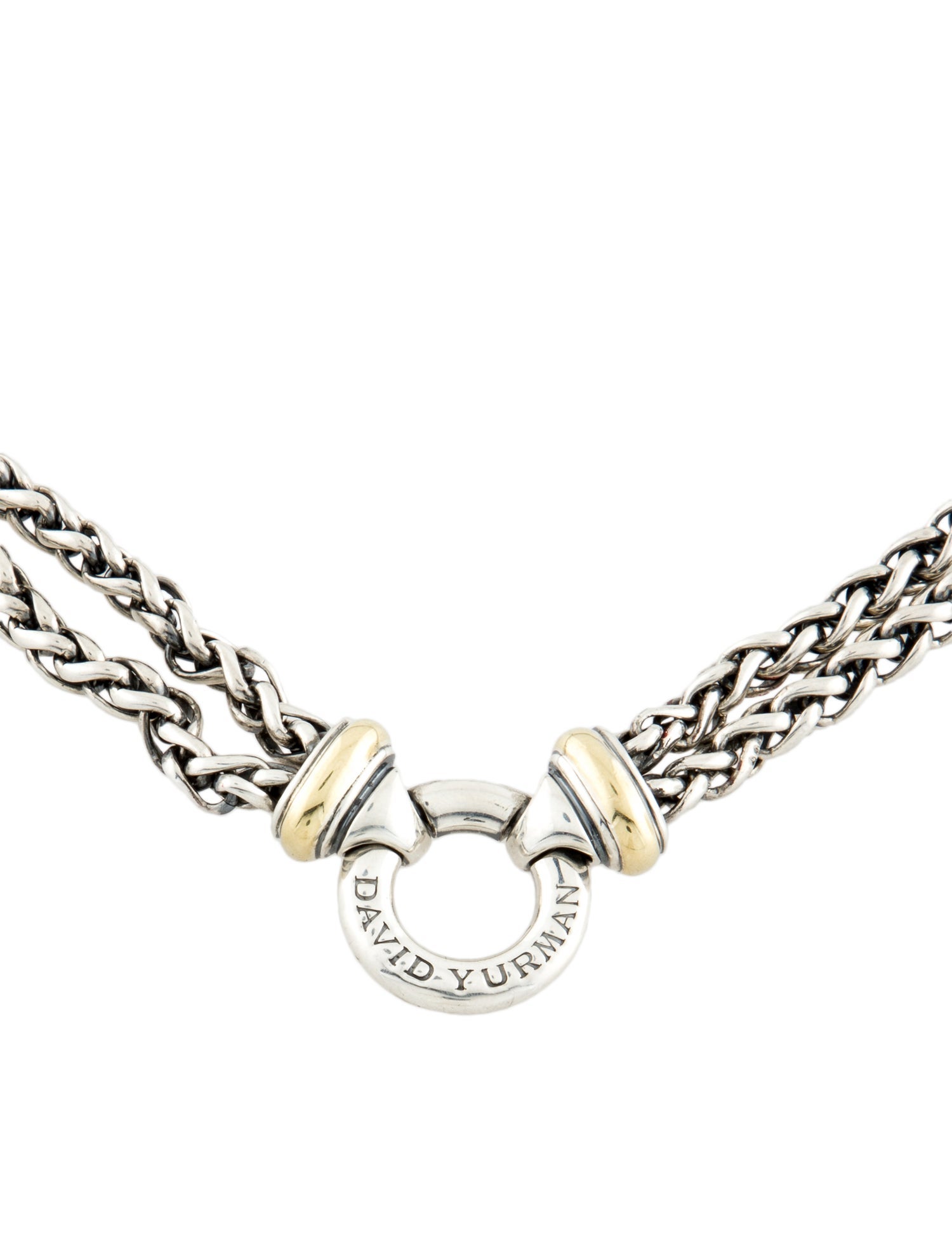 David Yurman Double Wheat Chain Necklace - 18K Yellow Gold Chain ...