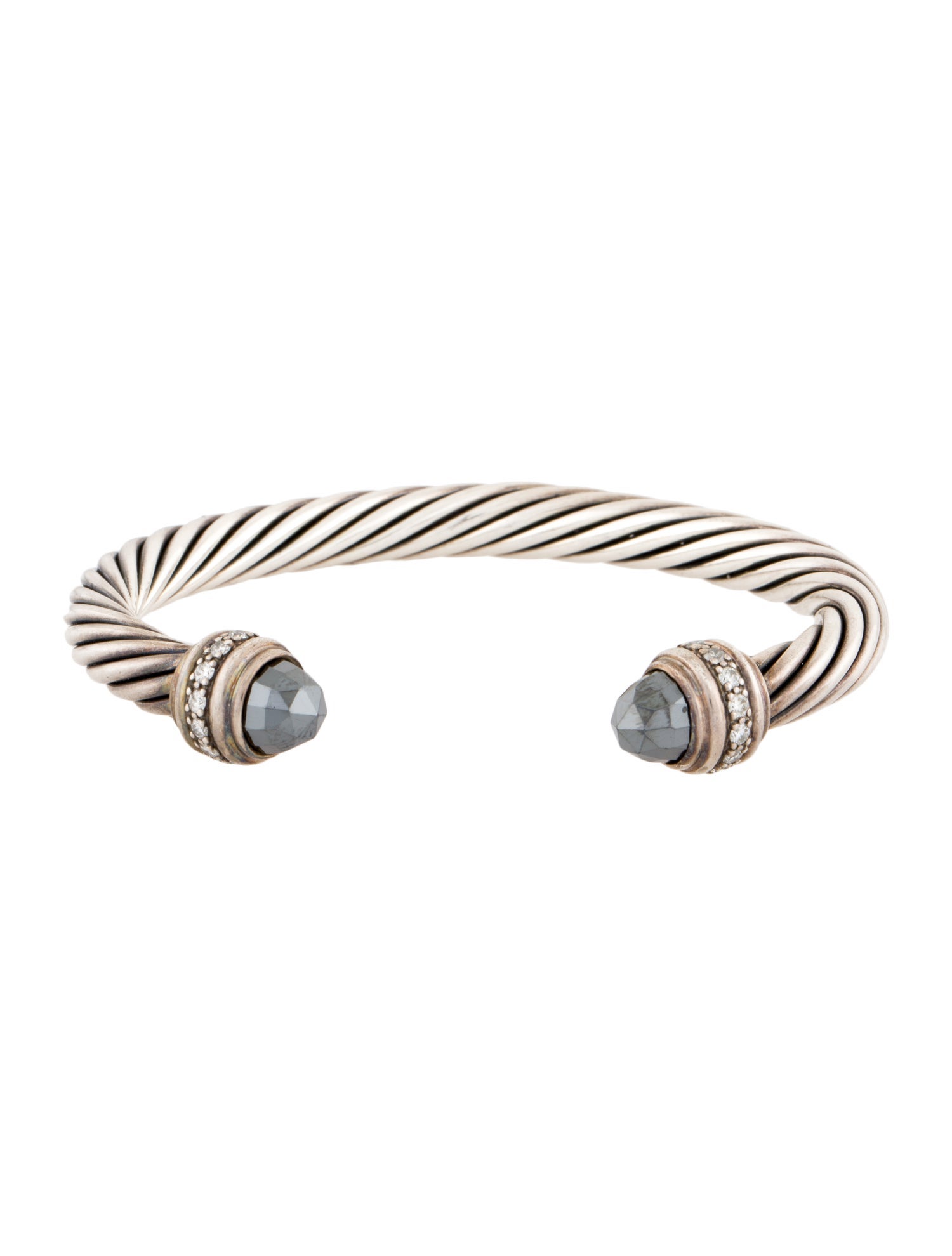 David Yurman Prasiolite Cable Classics Cuff Bracelet - 14K Yellow Gold ...