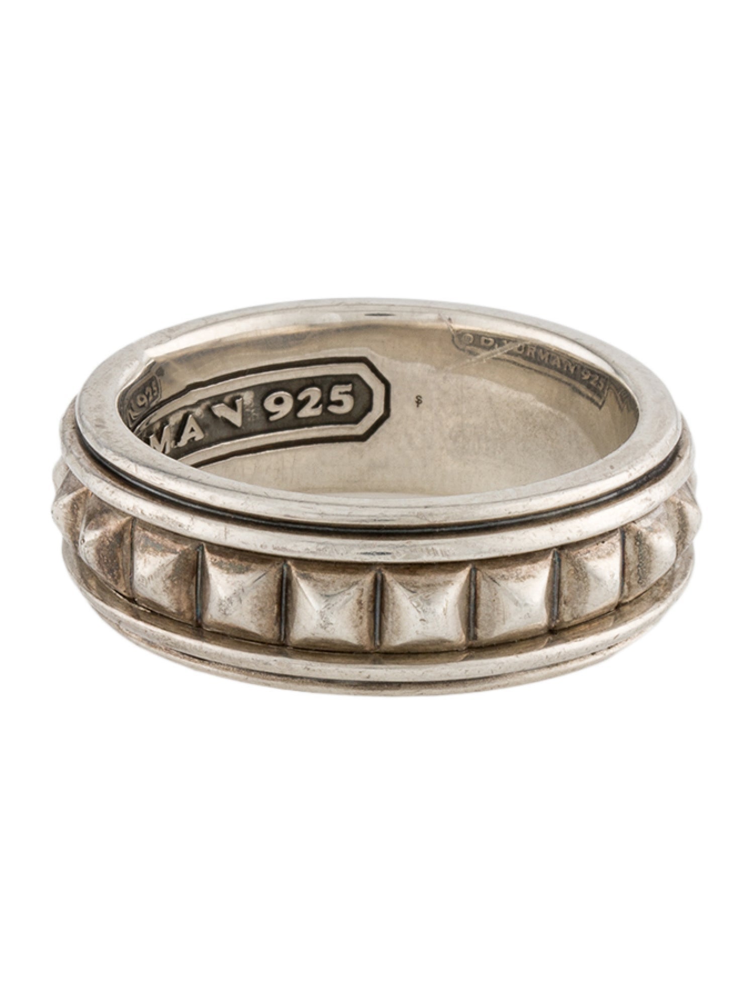 David Yurman Pyramid Band - Sterling Silver Band, Rings - DVY161806 ...