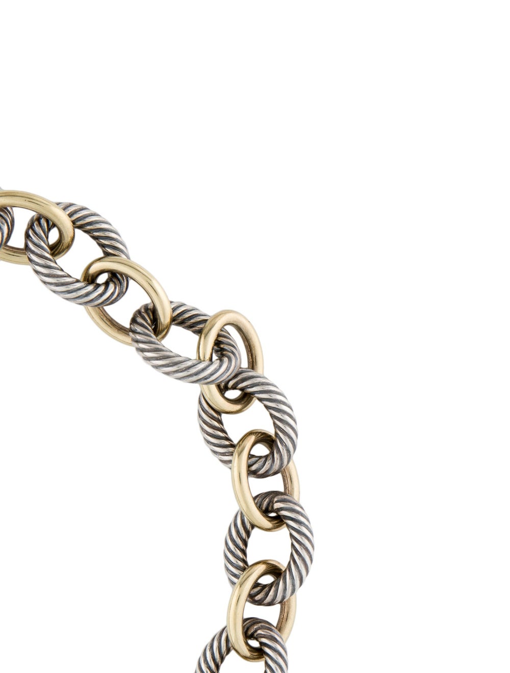 David Yurman Two-Tone Oval Link Chain Necklace - 18K Yellow Gold Chain ... David Yurman Two-Tone Oval Link Chain Necklace - 18K Yellow Gold Chain ...