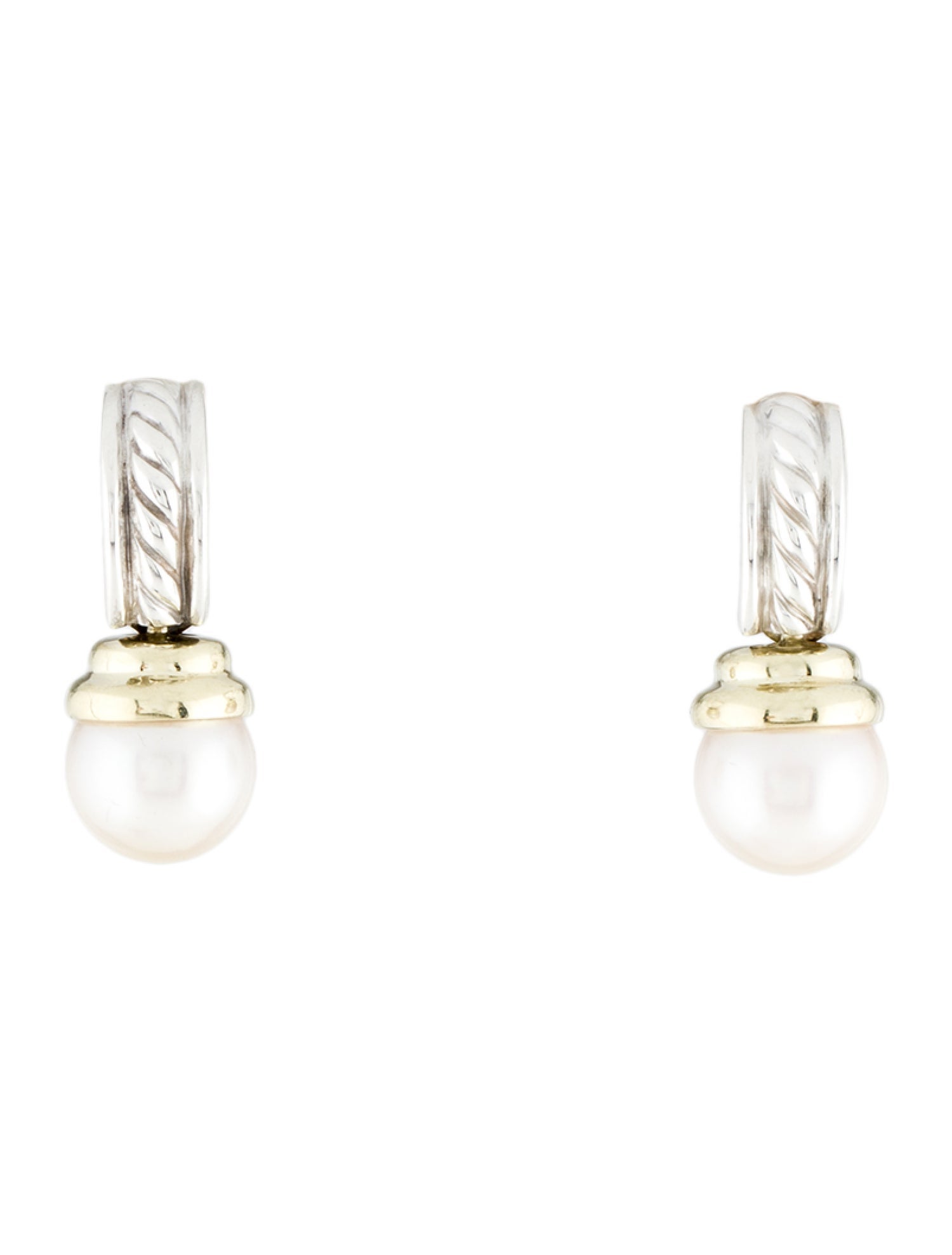 Celine Céline Baroque Pearl Drop Earrings - Gold-Tone Metal Drop ...