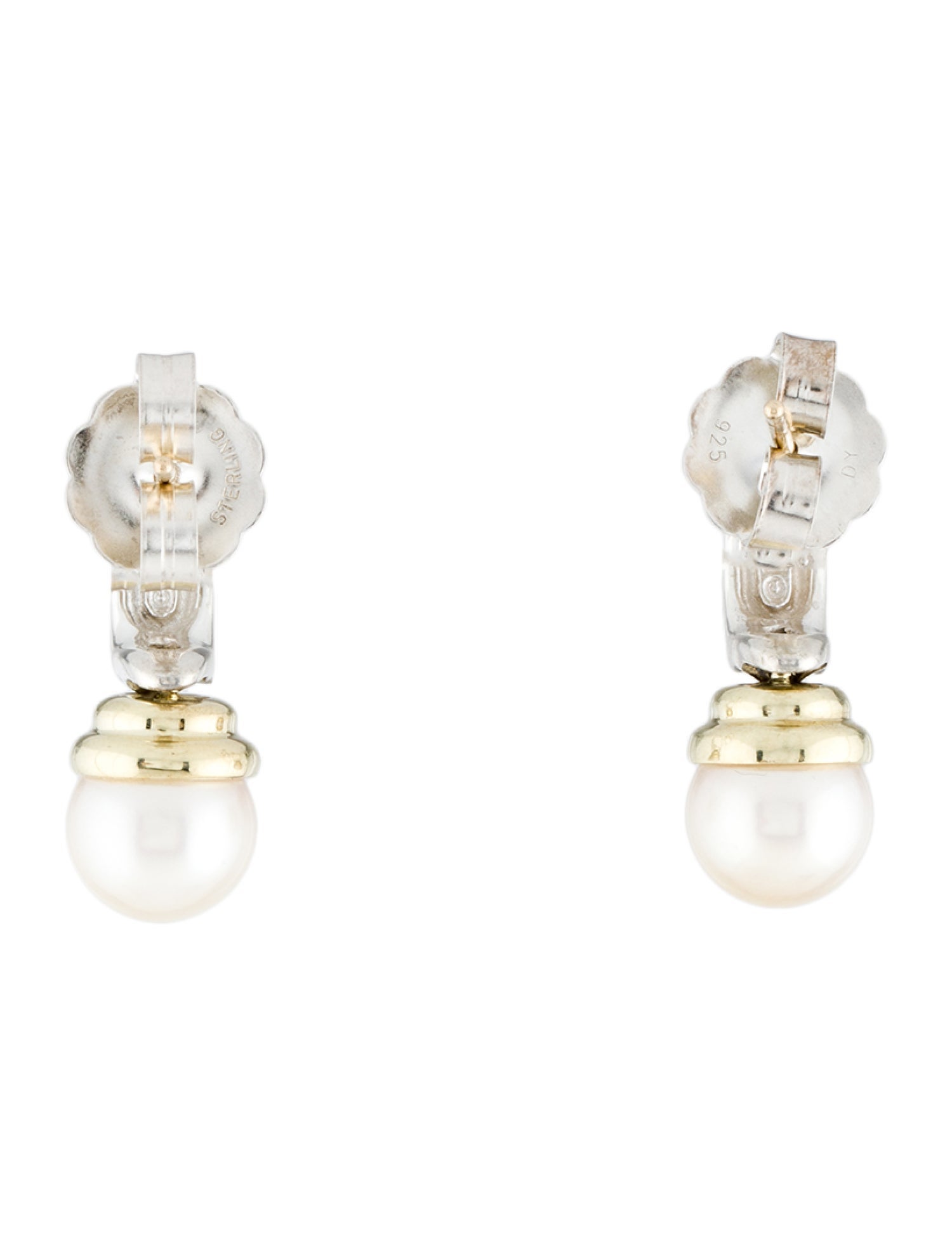 Celine Céline Baroque Pearl Drop Earrings - Gold-Tone Metal Drop ...