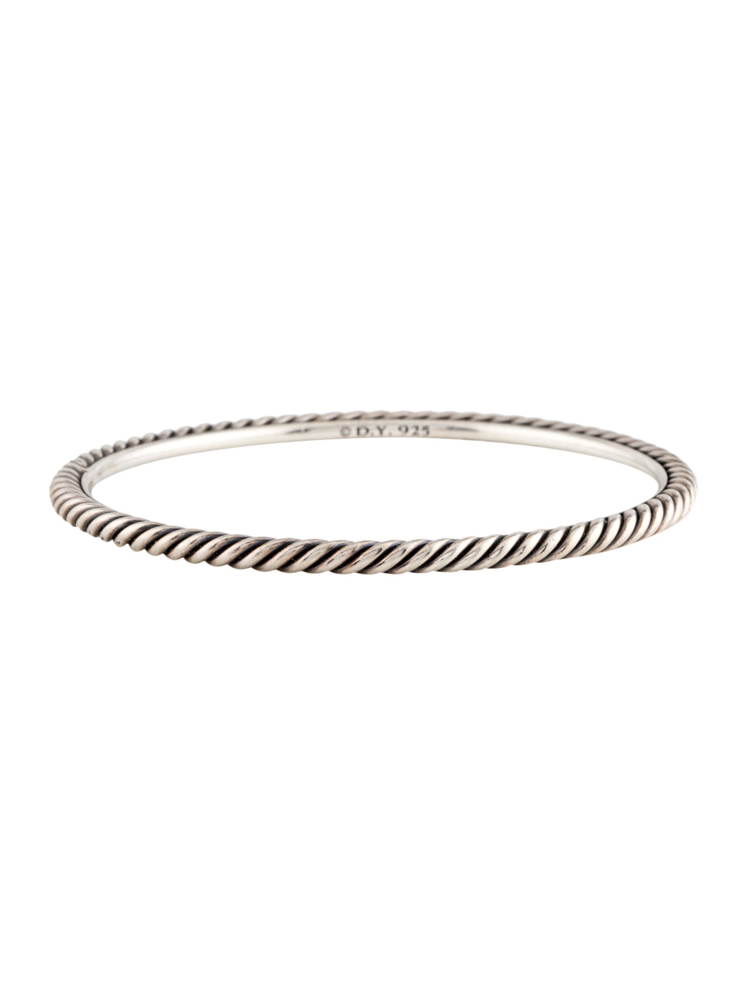 David Yurman Cable Bangle - Sterling Silver Bangle, Bracelets ...