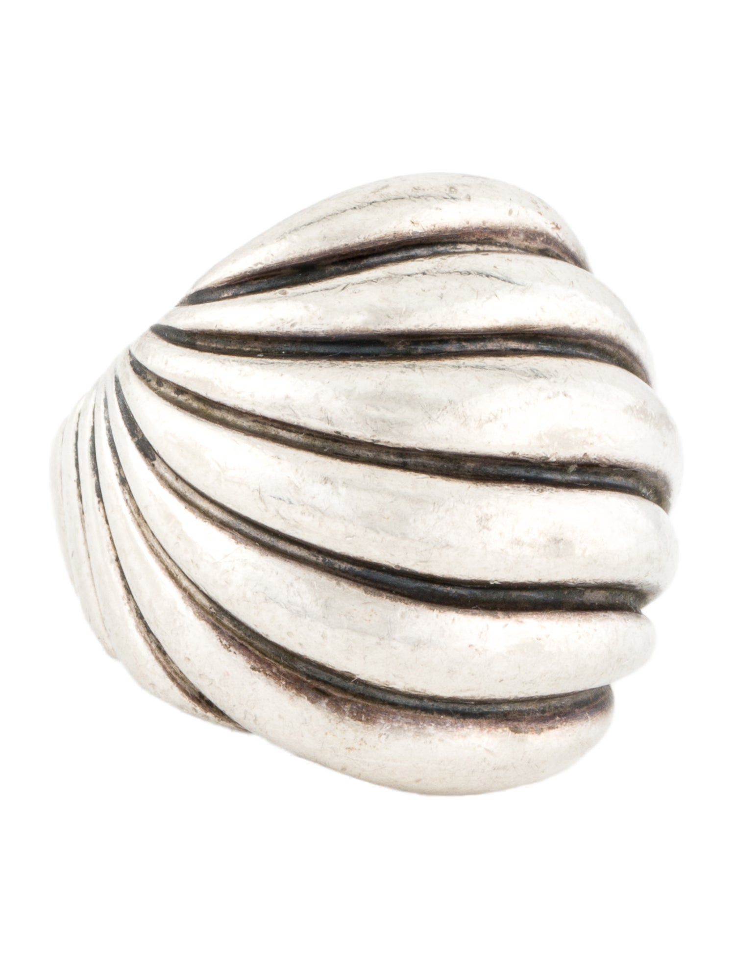 Ring Bernard K. Passman Coral and Diamond Riverwalk Ring - 18K White ...