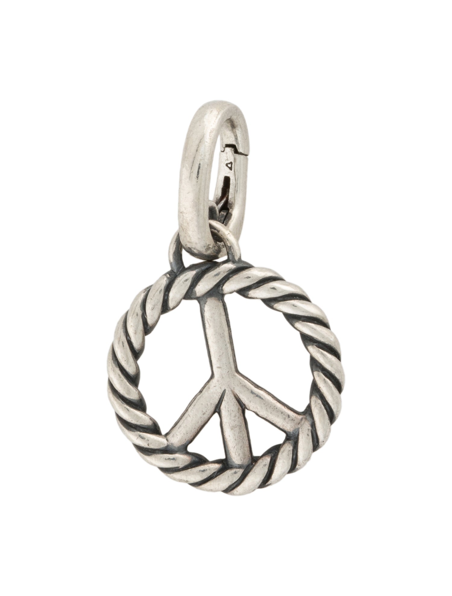 David Yurman Peace Symbol Charm - 925 Sterling Silver - DVY165720 | The ...