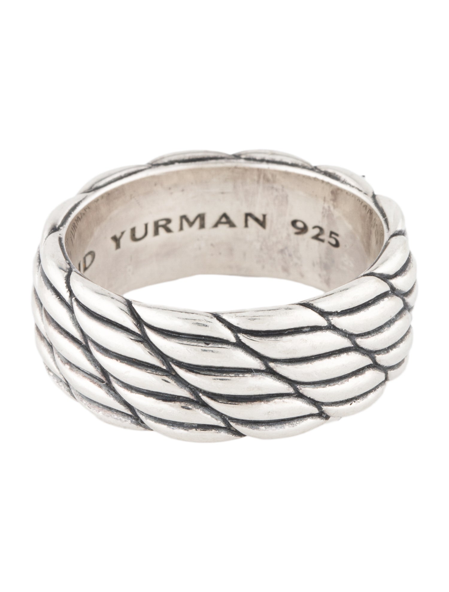 David Yurman Rope Band - Sterling Silver Band, Rings - DVY172482 | The ...
