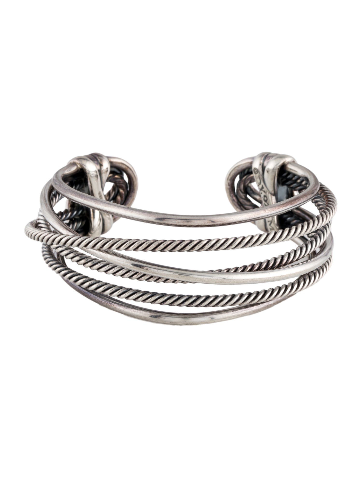 David Yurman Wide Crossover Cuff Bracelet - Sterling Silver Cuff ...