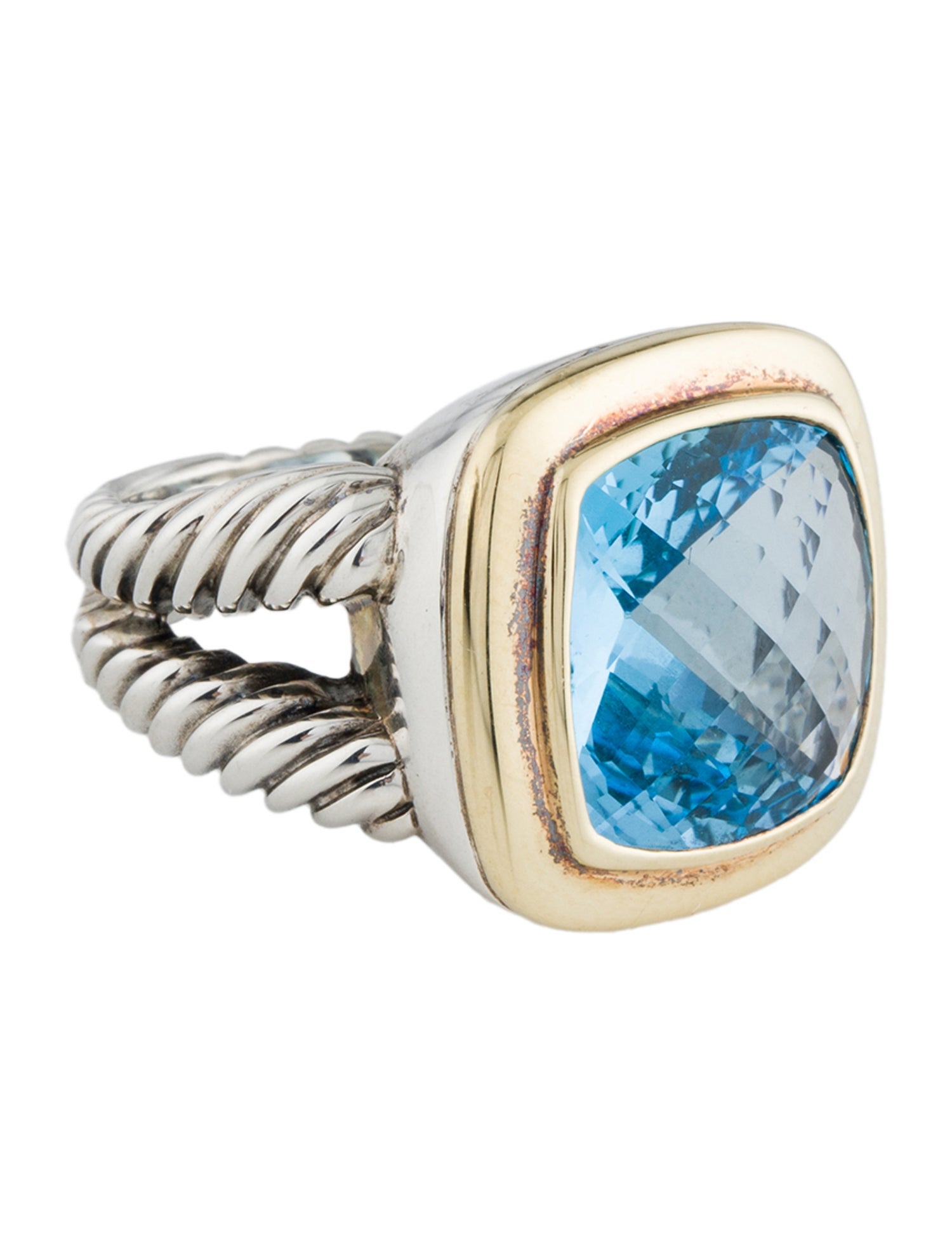 David Yurman Topaz Albion RIng - 18K Yellow Gold Cocktail Ring, Rings ...