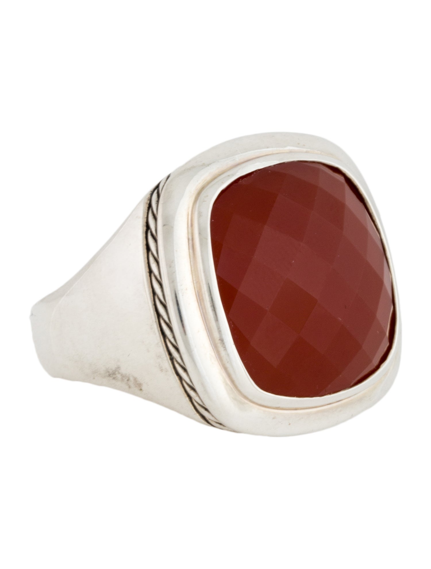 David Yurman Carnelian Albion® Ring - Sterling Silver Cocktail Ring ...