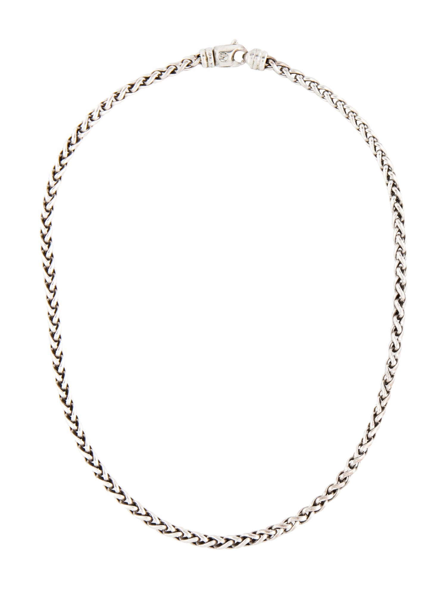 David Yurman Wheat Chain Necklace - 925 Sterling Silver Chain ...