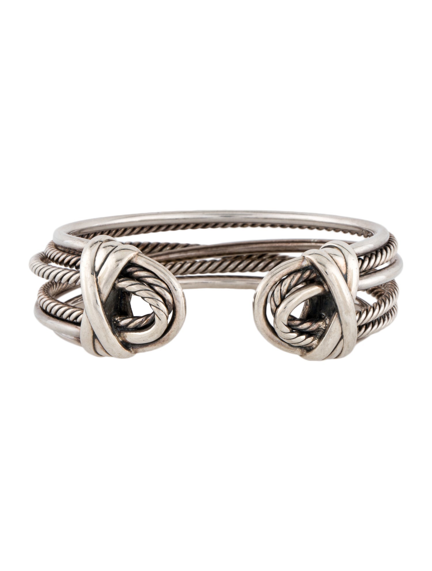 David Yurman Wide Crossover Cuff Bracelet - 925 Sterling Silver Cuff ...